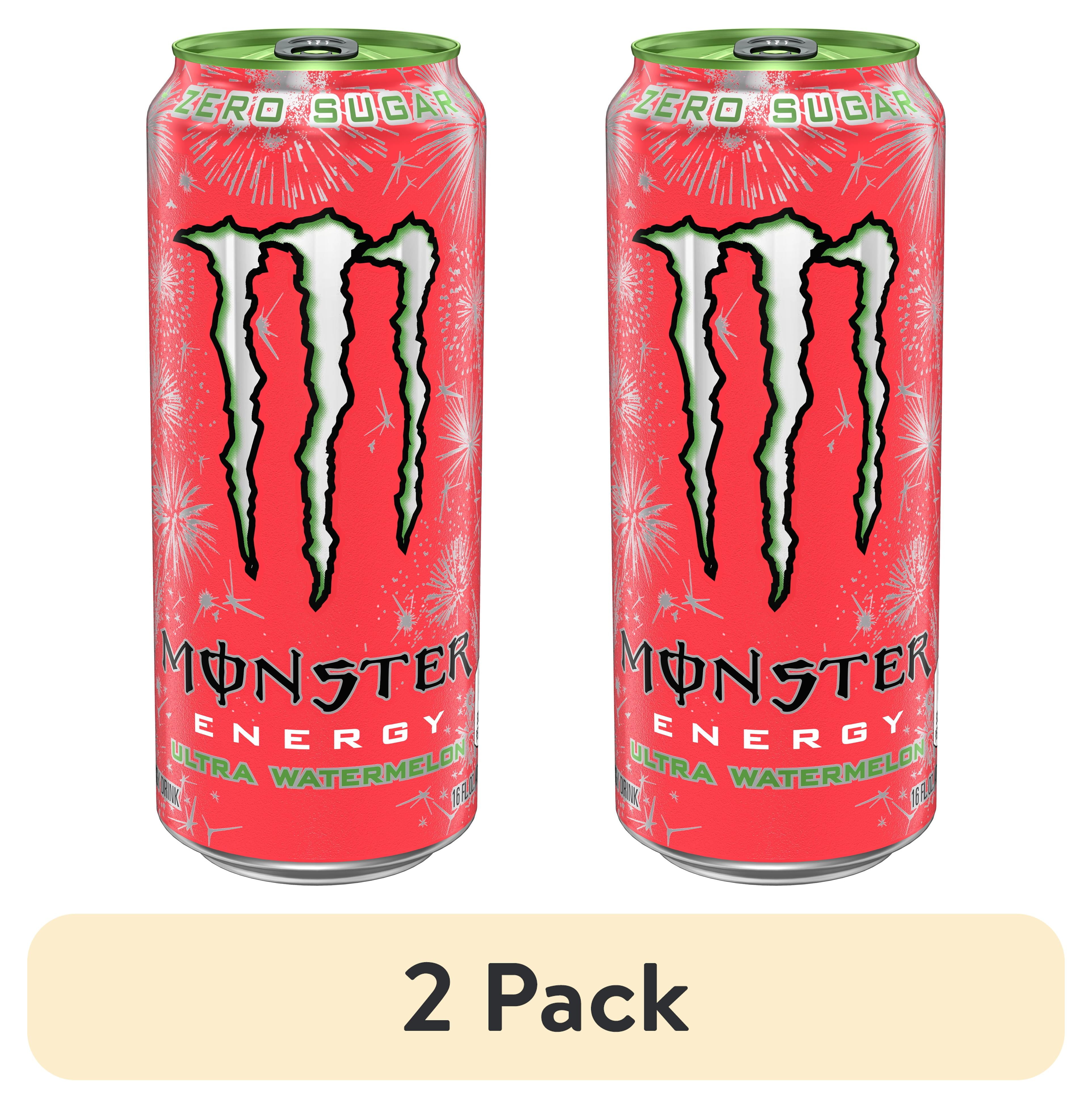 (2 pack) Monster Energy Ultra Watermelon, 16 Fl Oz - Walmart.com