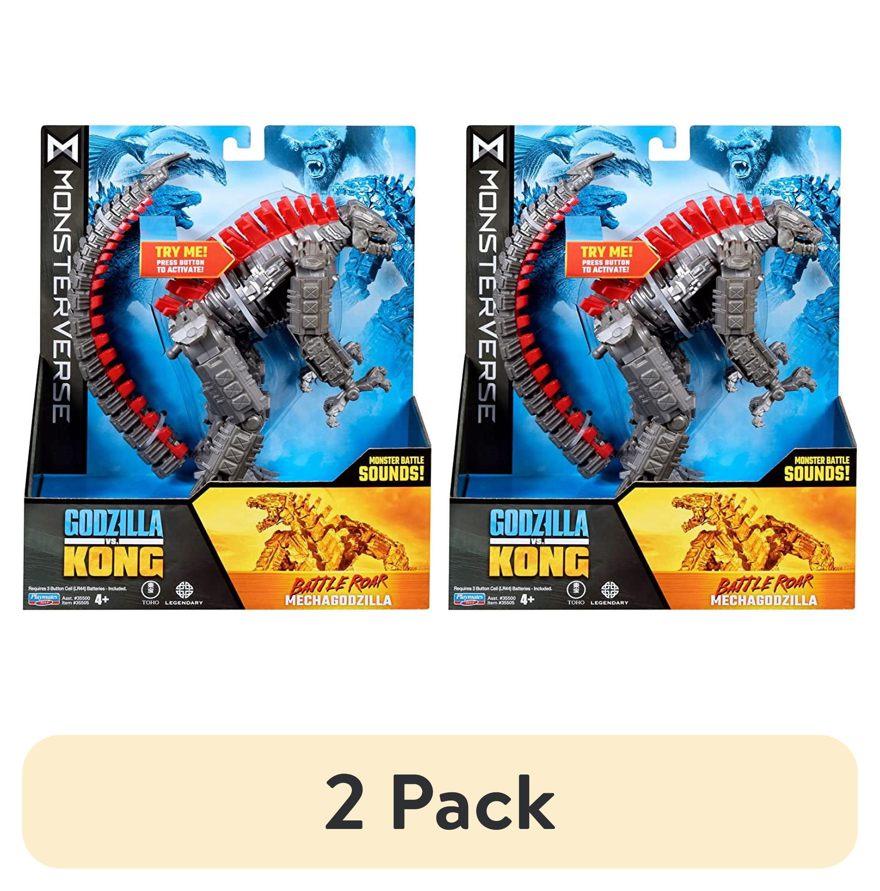 (2 pack) Monsterverse 7” Deluxe Battle Roar Mechagodzilla Action Figure ...