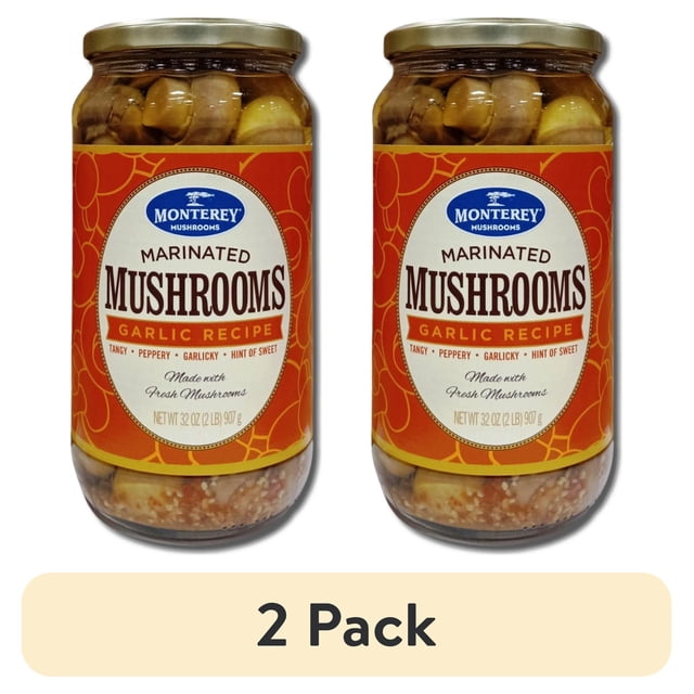 Monterey Marinated Mushrooms 2-Pack | 32oz Jars for Office - Walmart ...