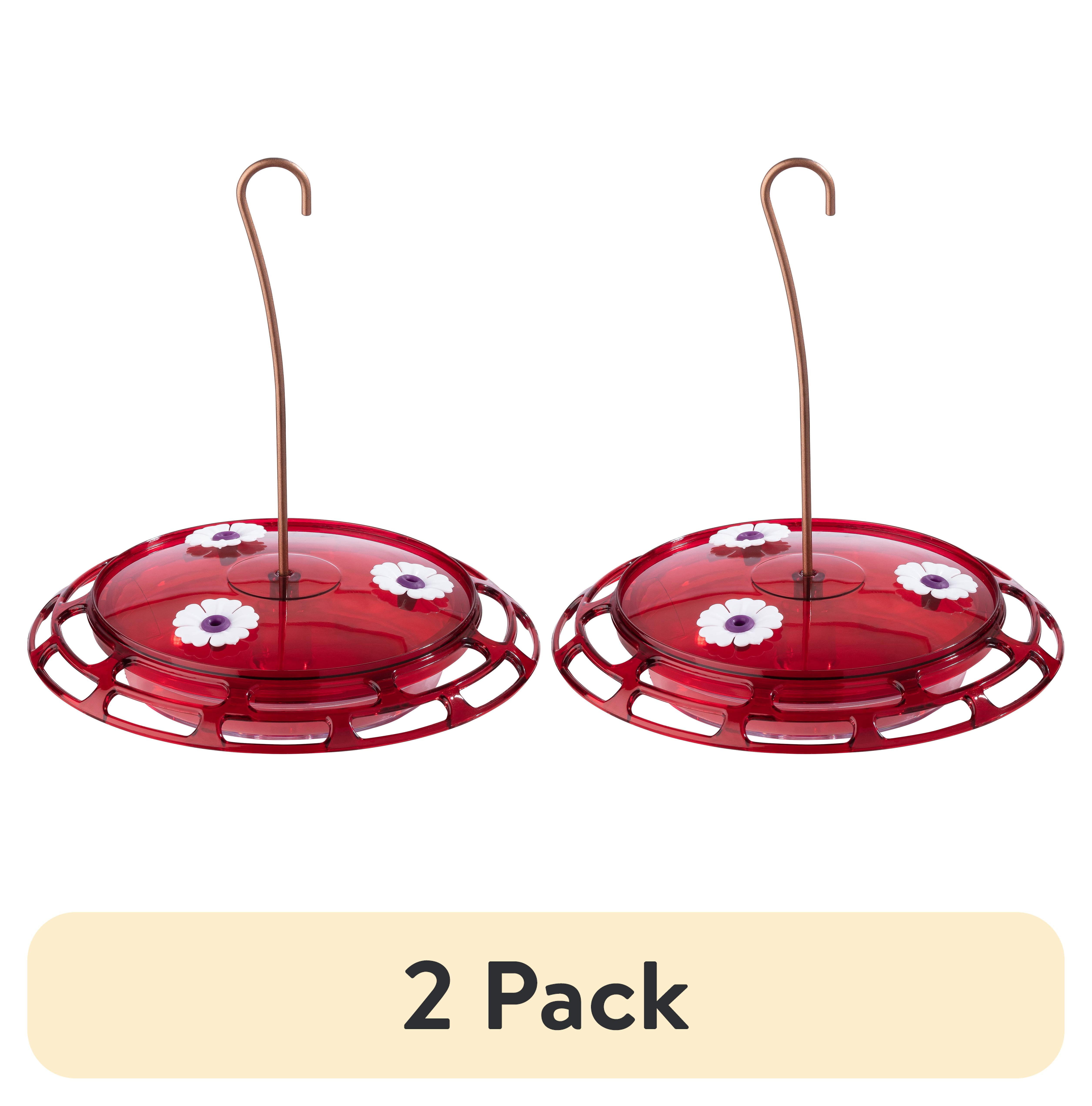 (2 pack) More Birds 3-in-1 Hummingbird Feeder, 6 oz Hummingbird Nectar, Red - Walmart.com
