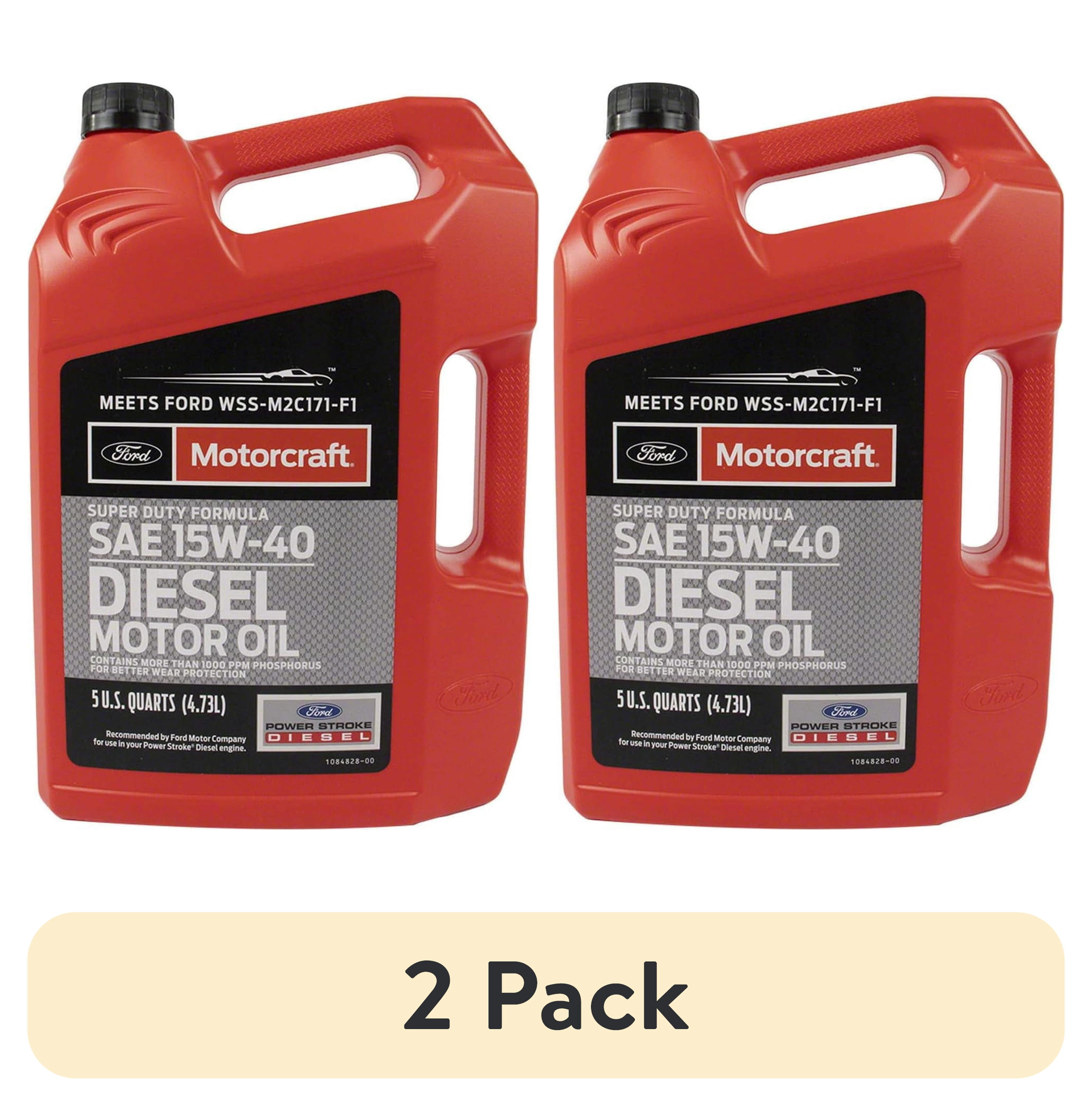 (2 pack) Motorcraft Diesel Motor Oil, 15W-40 - A premium-quality motor ...
