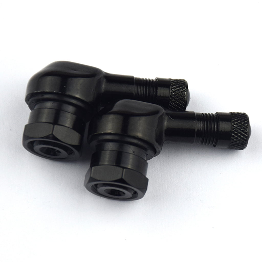 2 pack Motorcycle 90 Degree Aluminum Tire Valve Stems 11.3 and 10mm Rim ...