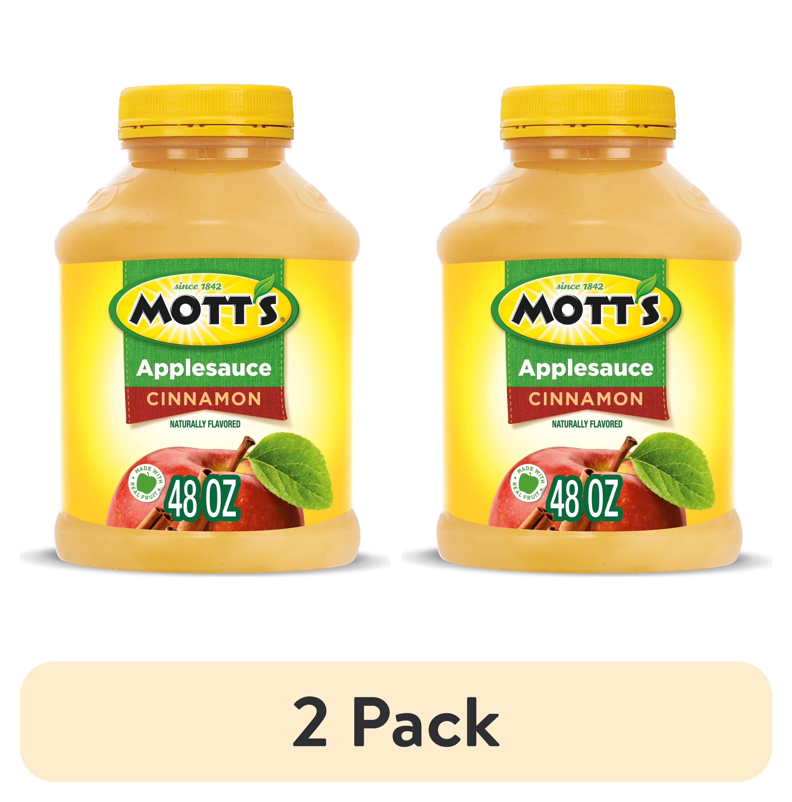 (2 pack) Mott's Cinnamon Applesauce, 48 Ounce, Jar - Walmart.com