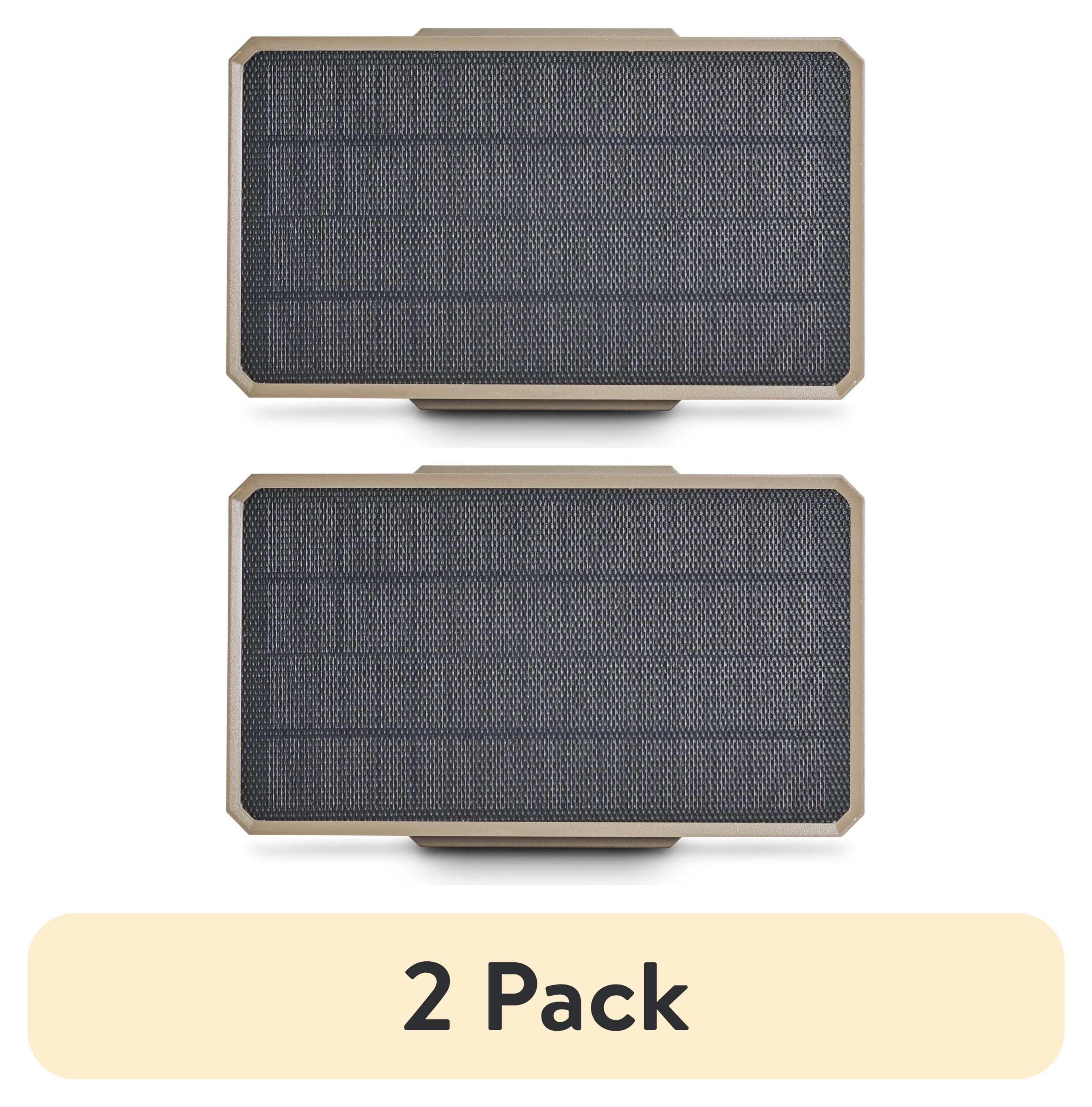 (2 pack) Moultrie 3.4 Watt Solar Power Pack for Trail Cameras - 3350mAh ...