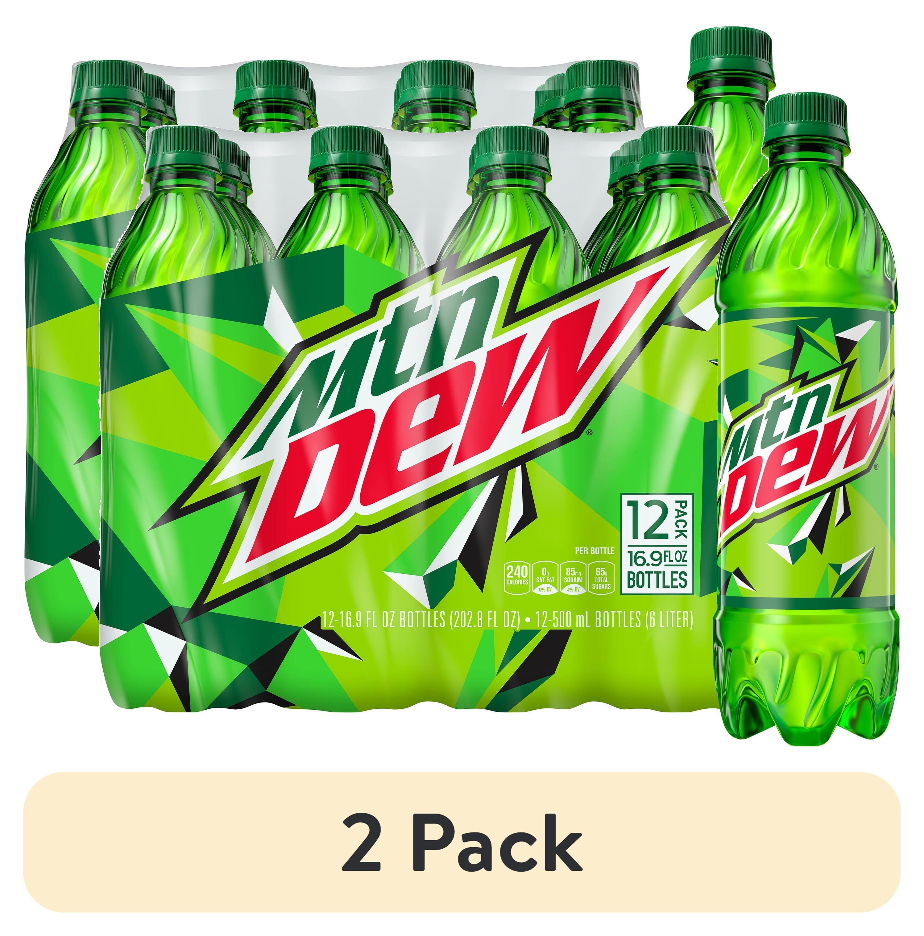 (2 pack) Mountain Dew Citrus Soda Pop, 16.9 fl oz, 12 Pack Bottles - Walmart.com