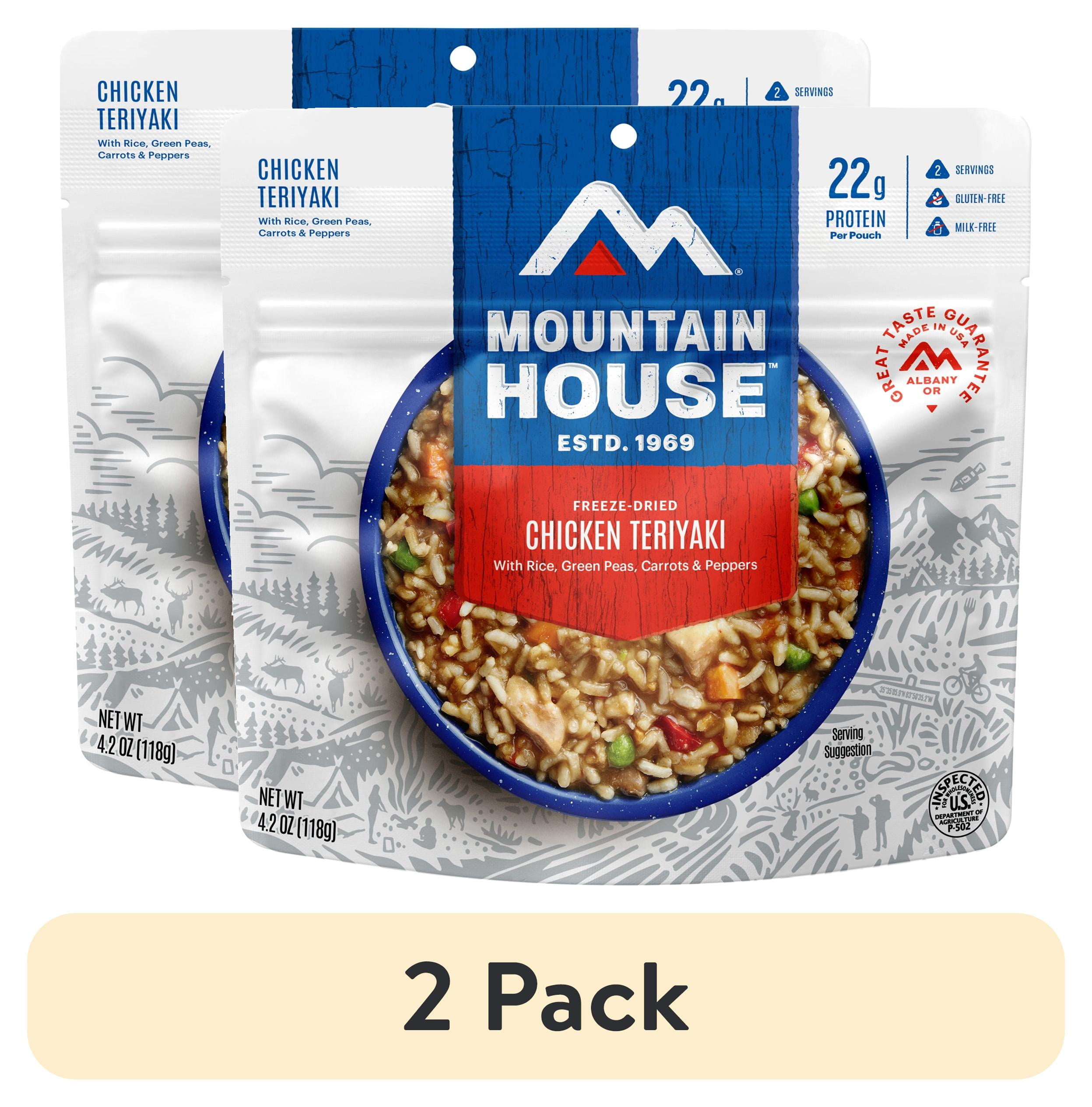 (2 pack) Mountain House Chicken Teriyaki with Rice, Freeze Dried ...