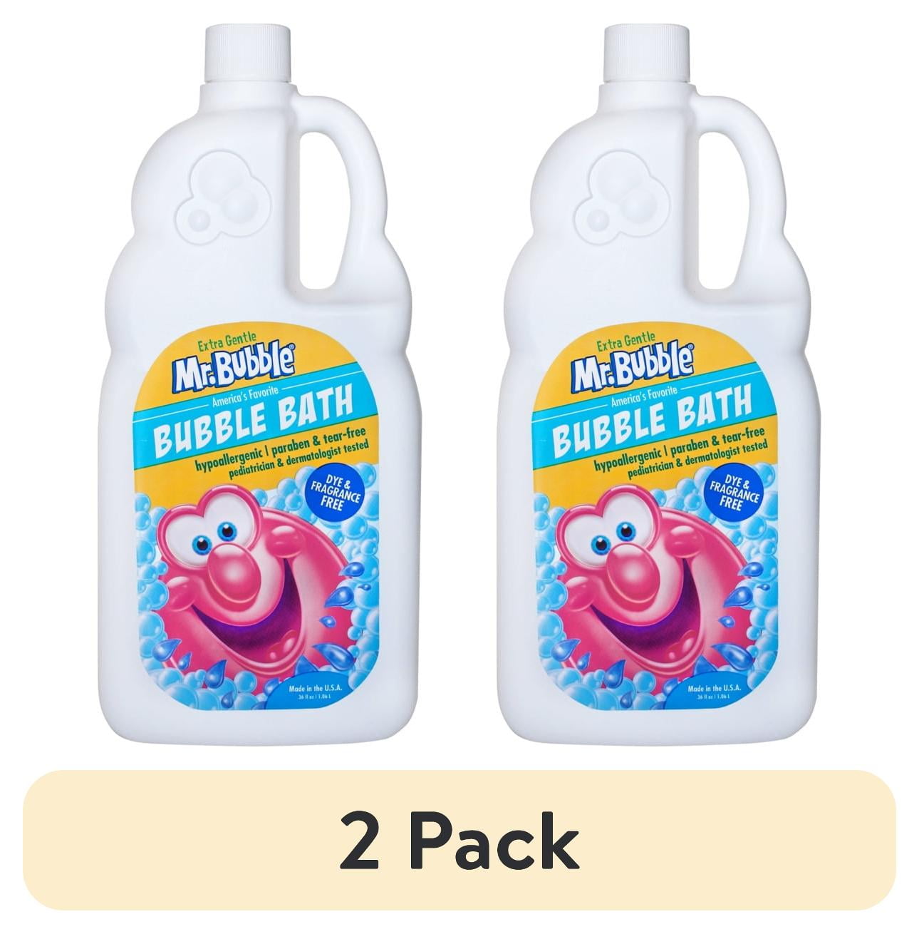 (2 pack) Mr. Bubble Extra Gentle Dye & Fragrance Free Bubble Bath 36 fl ...