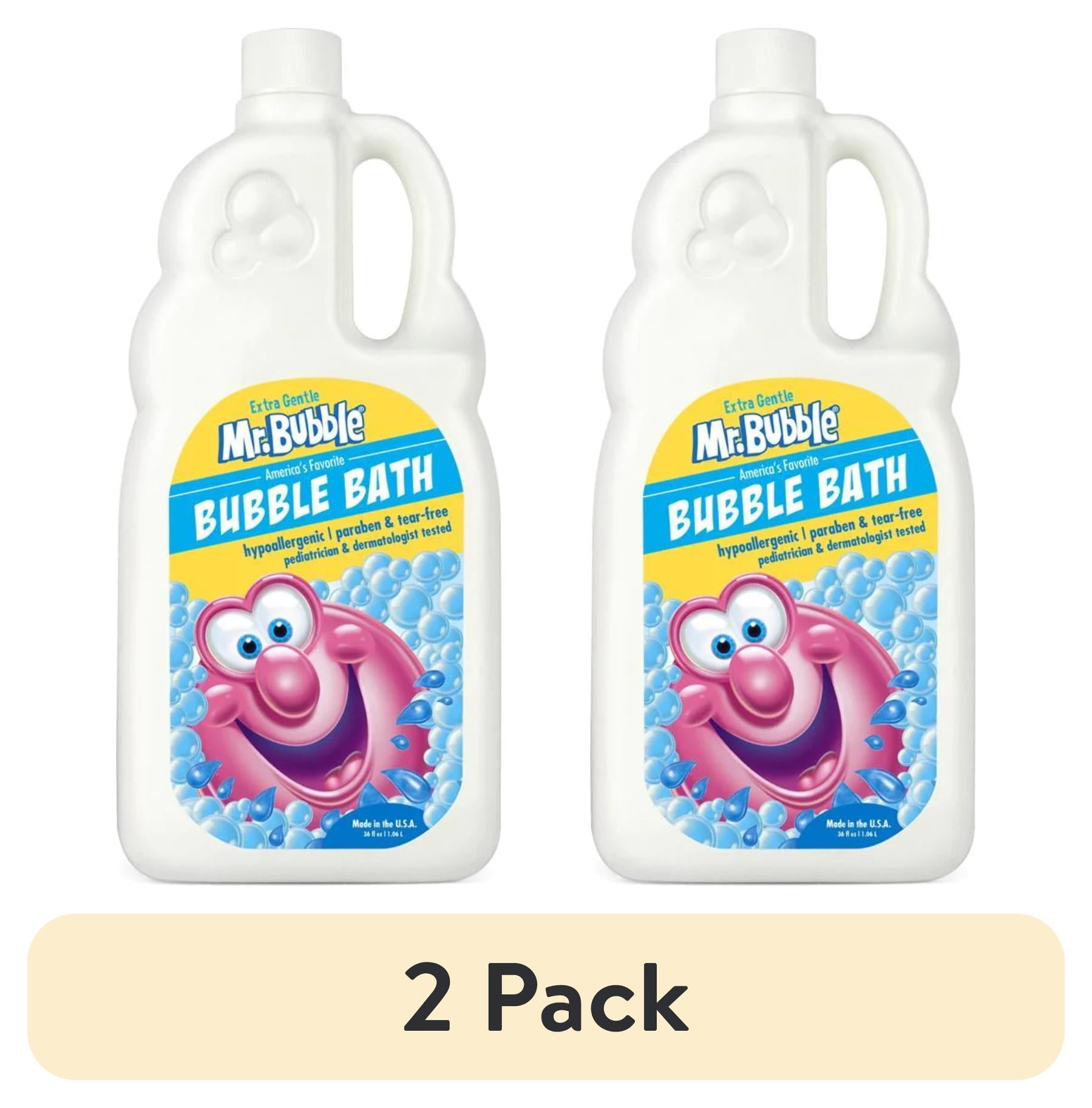 (2 pack) Mr. Bubble Extra Gentle Bubble Bath, Dye and Fragrance Free ...