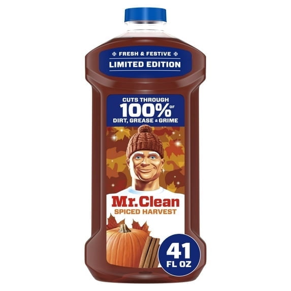 (2 pack) Mr. Clean All Purpose Cleaner, Floor Cleaner, Mop Soap, Cleaning Liquid, Spiced Harvest ...