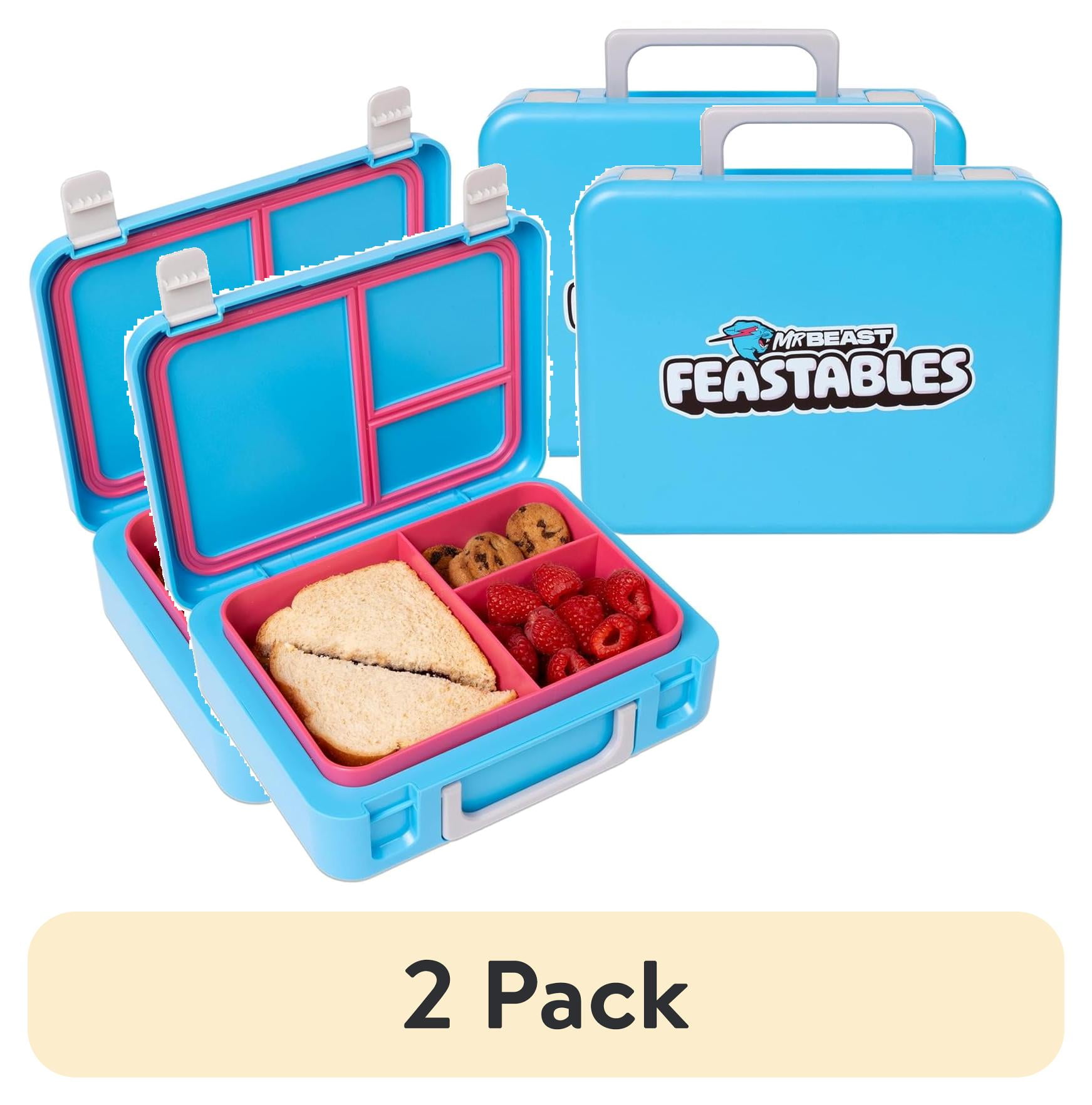 (1 pack) MrBeast Feastables World's Coolest Collectible Lunch Box, BPA ...