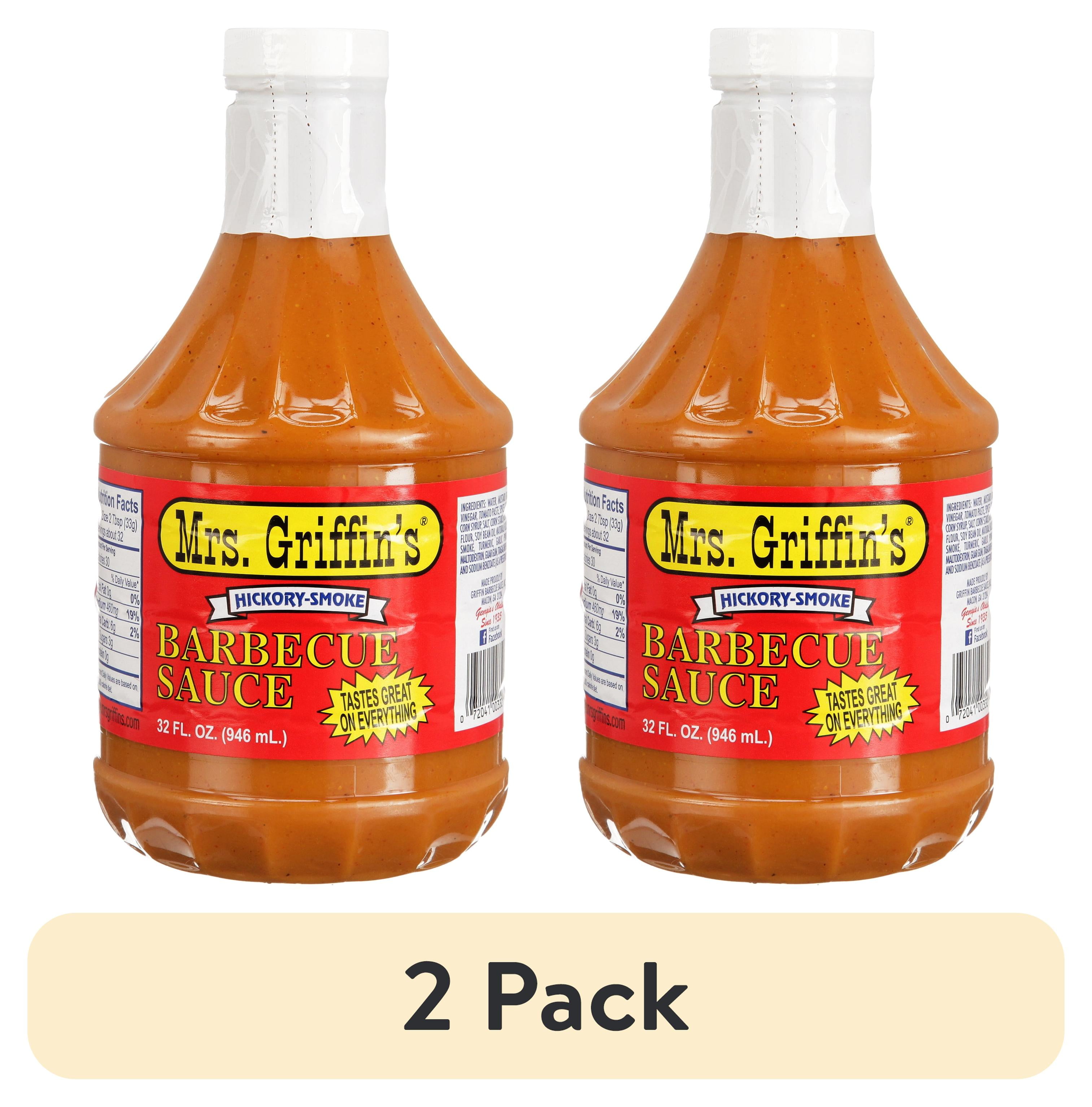 (2 pack) Mrs. Griffin's Hickory-Smoke Barbecue Sauce, 32 fl oz ...