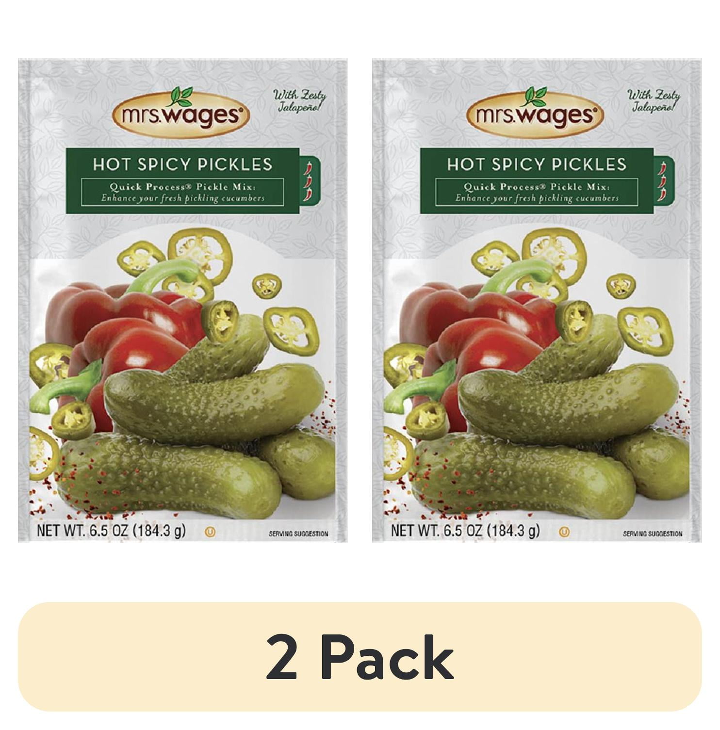 (2 pack) Mrs. Wages Hot Spicy Pickles Quick Process Mix | Simple-to-Use ...