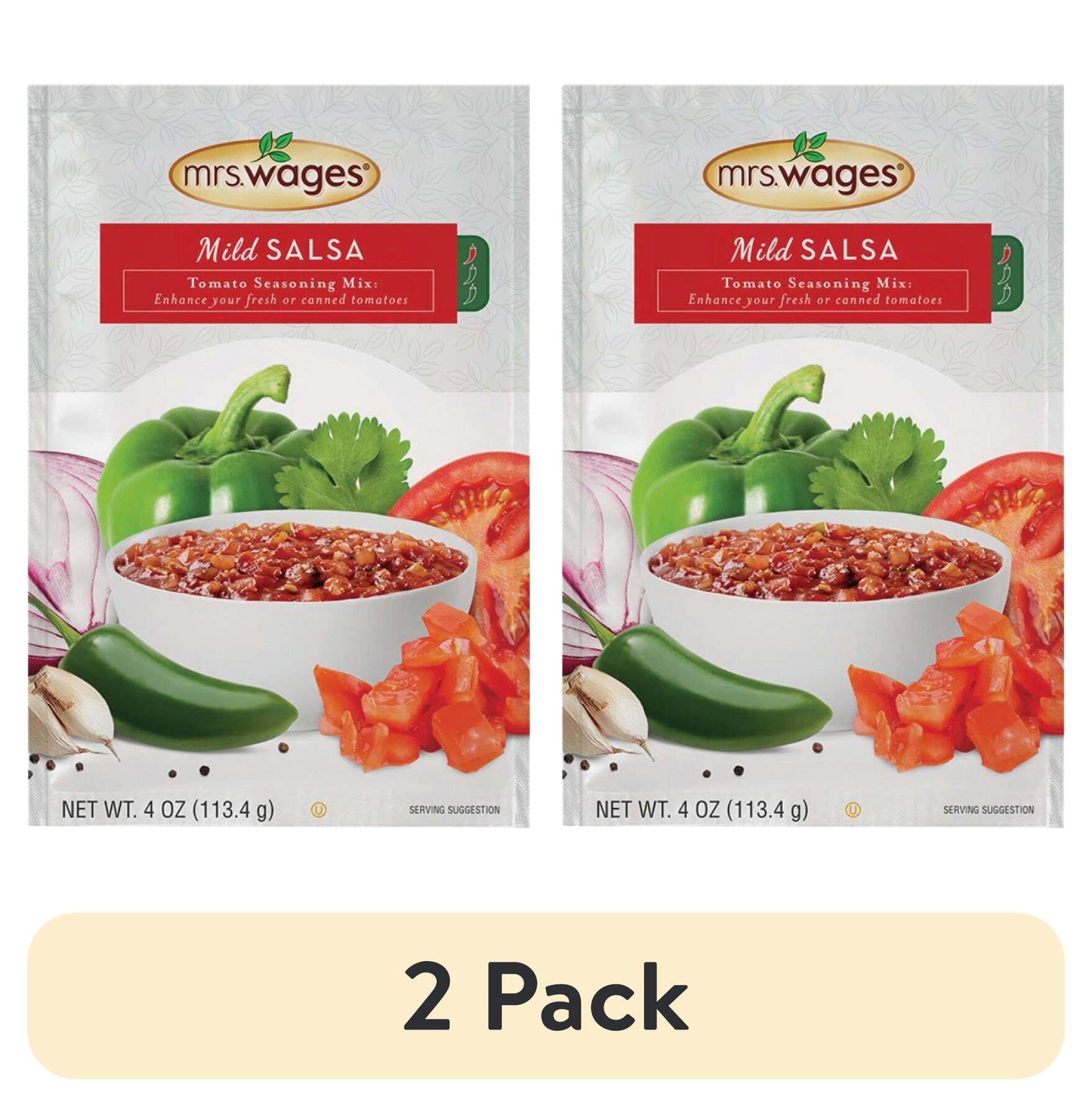 (2 pack) Mrs. Wages Mild Salsa Canning Mix | Easy-to-Use | Simple ...