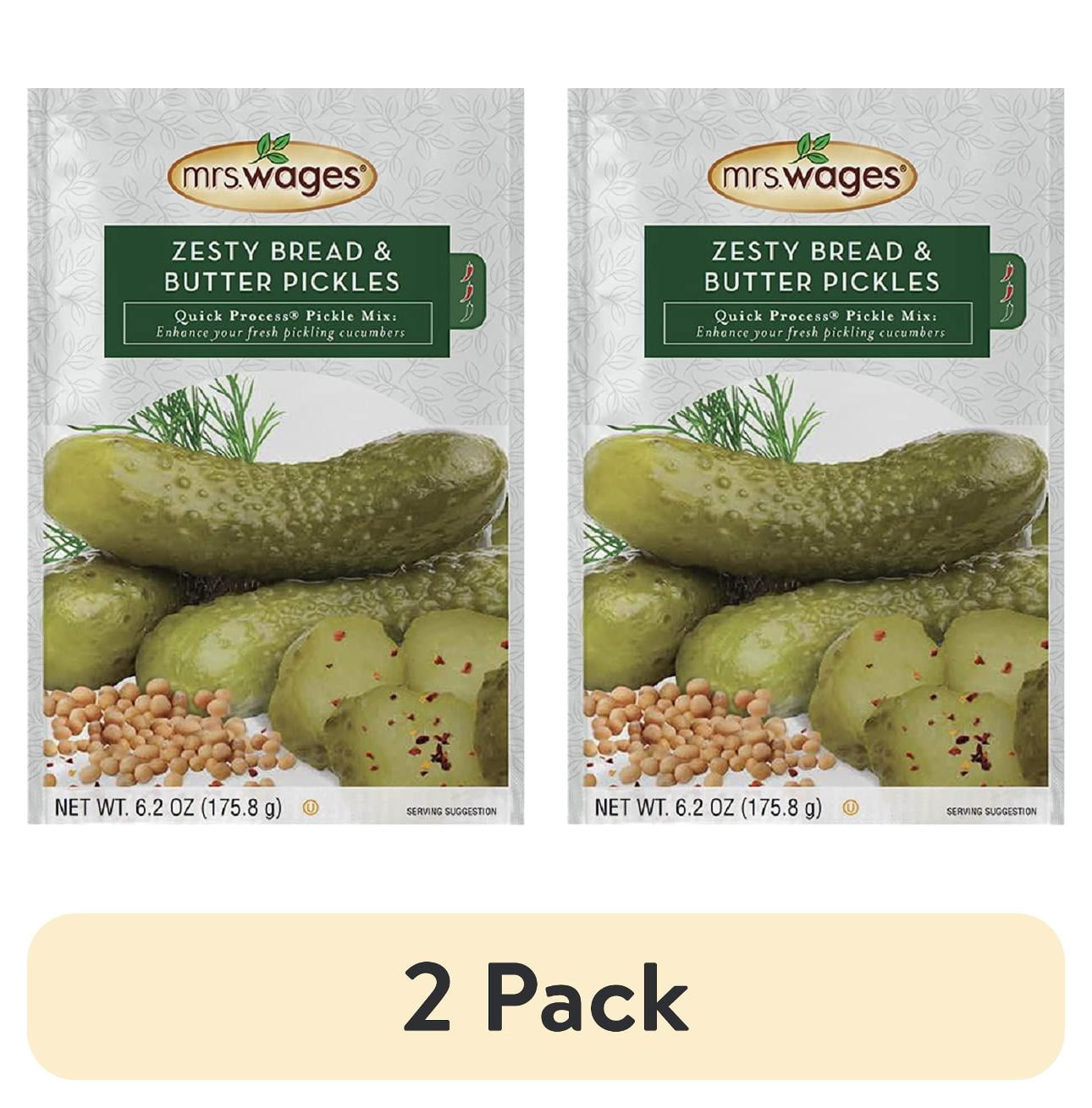 (2 pack) Mrs. Wages Zesty Mild Bread and Butter Pickles Quick Process ...