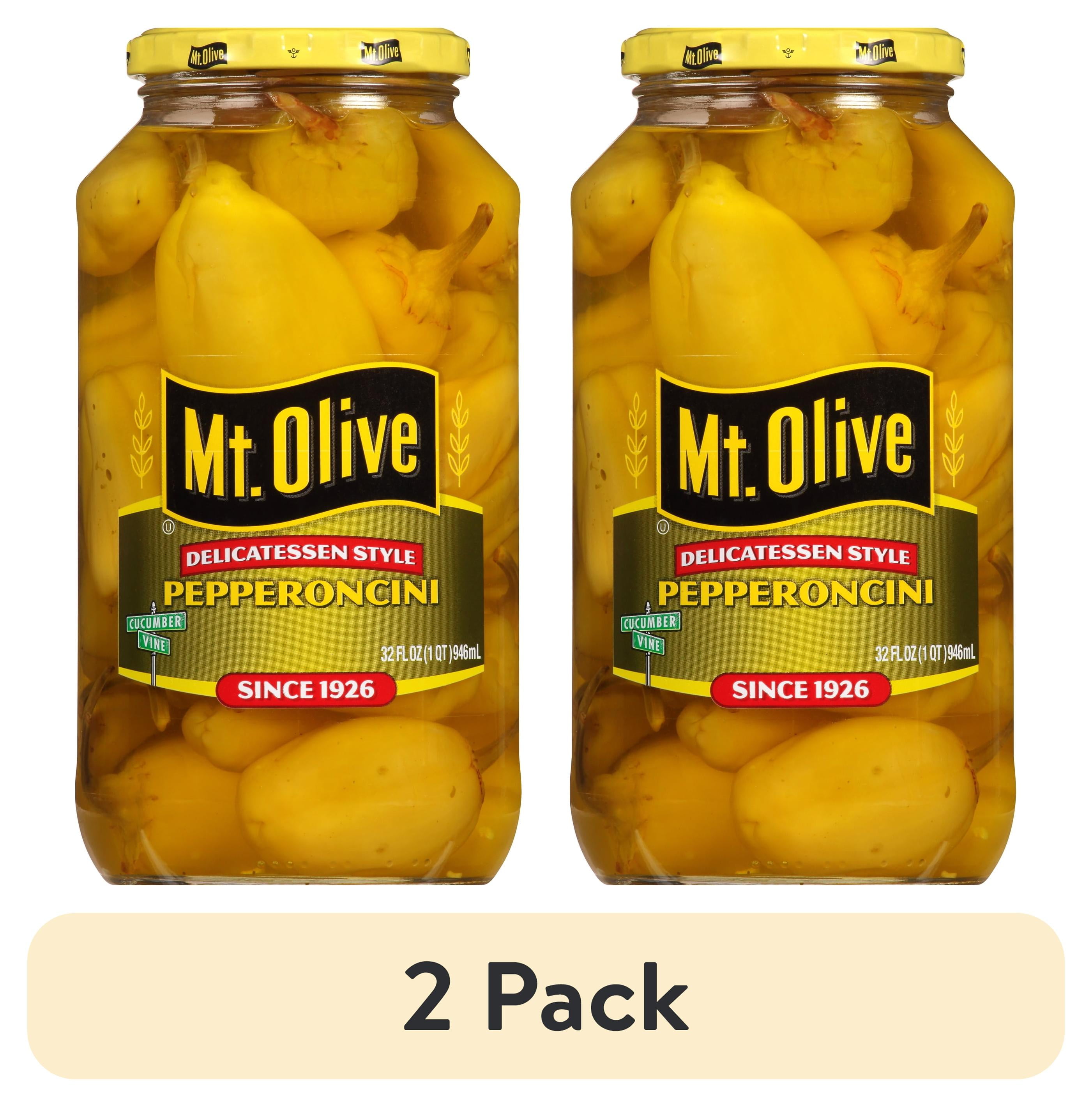(2 pack) Mt. Olive Delicatessen Style Pepperoncini Pickles - 32 fl oz ...
