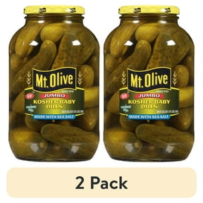 Jersey Pickles Whole Half Sour Pickles – Crunchy and Juicy, Great for ...