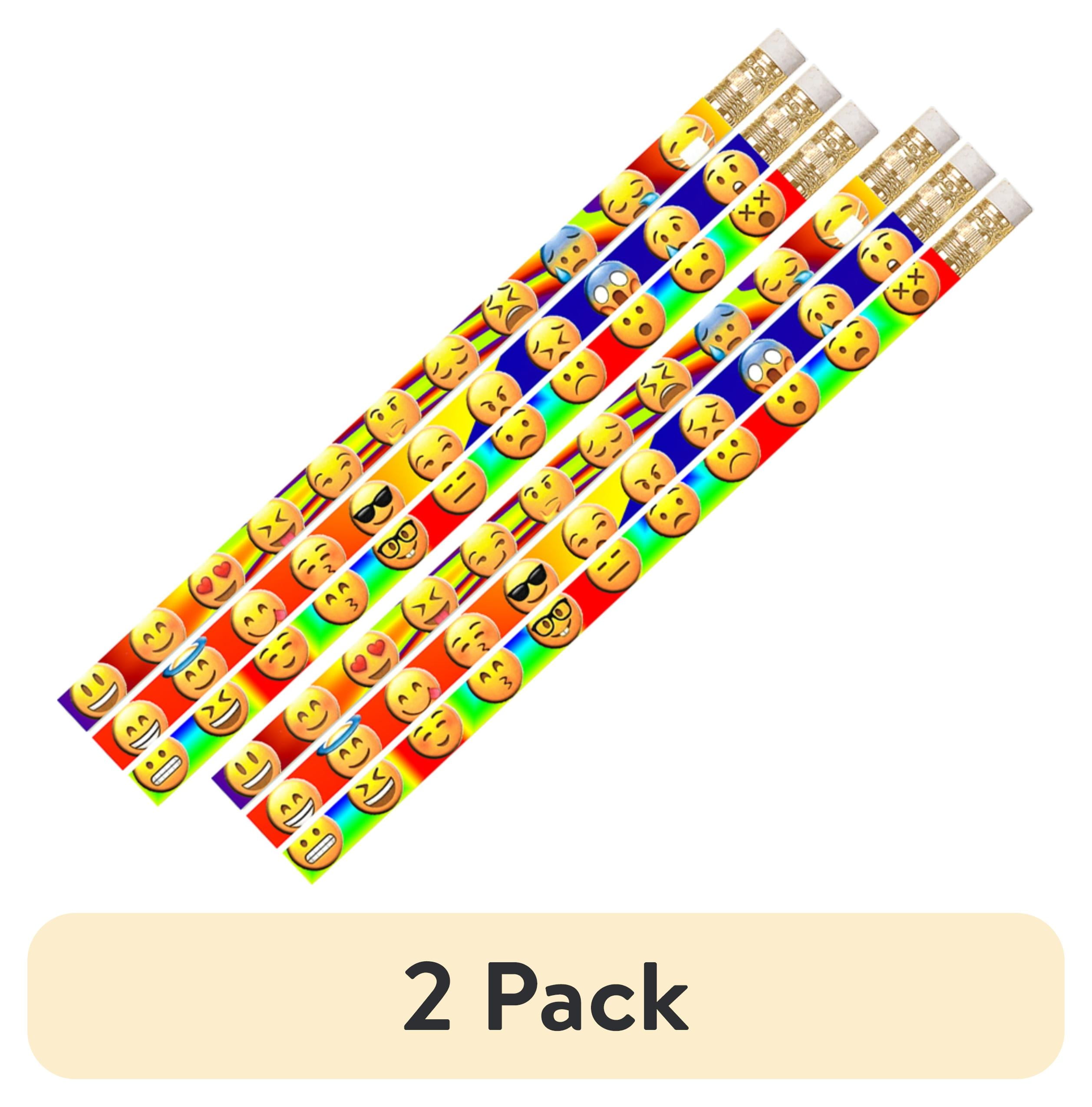 (2 pack) Musgrave Pencil Company Emojis Motivational Pencil, Pack of 12 ...