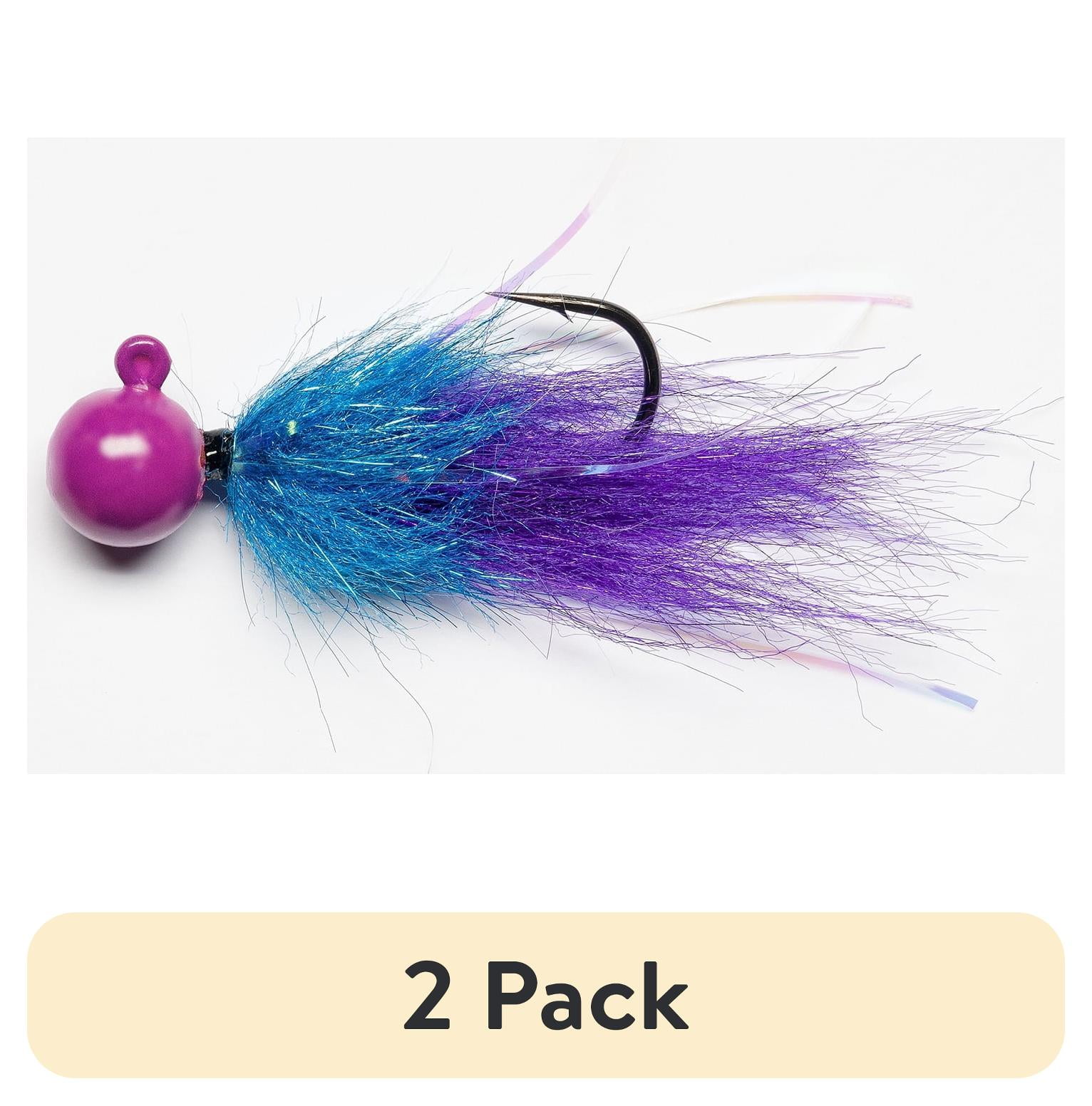 (2 pack) Mustad Tailout Twitcher Jig, 3/4oz, Purple-Anadro Blue-Mystic ...