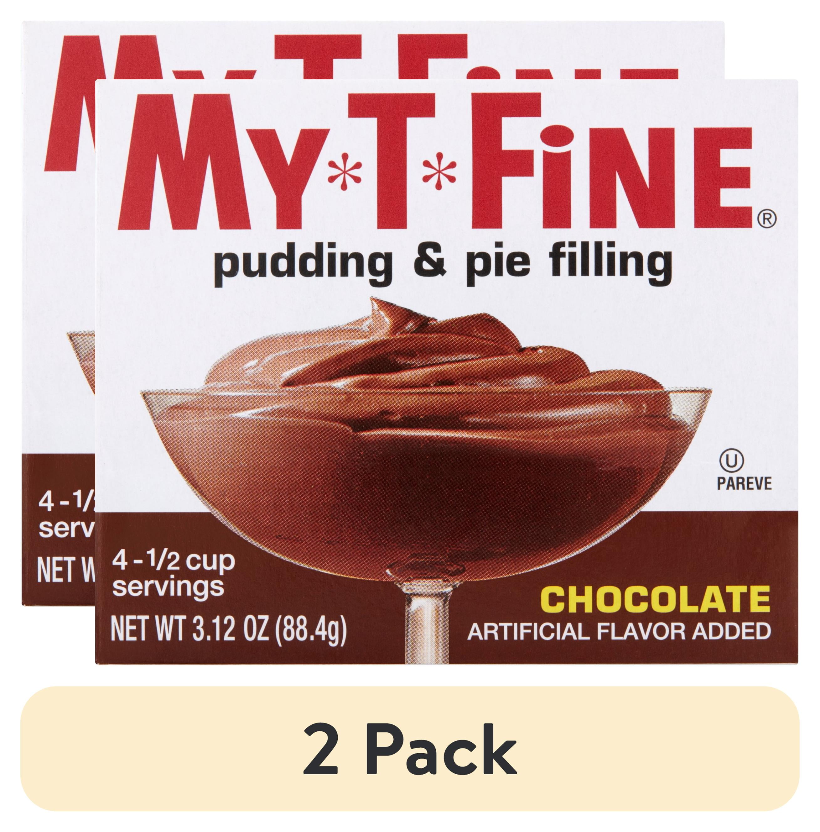 (2 pack) My-T-Fine Chocolate Cook and Serve Pudding Mix & Pie Filling ...