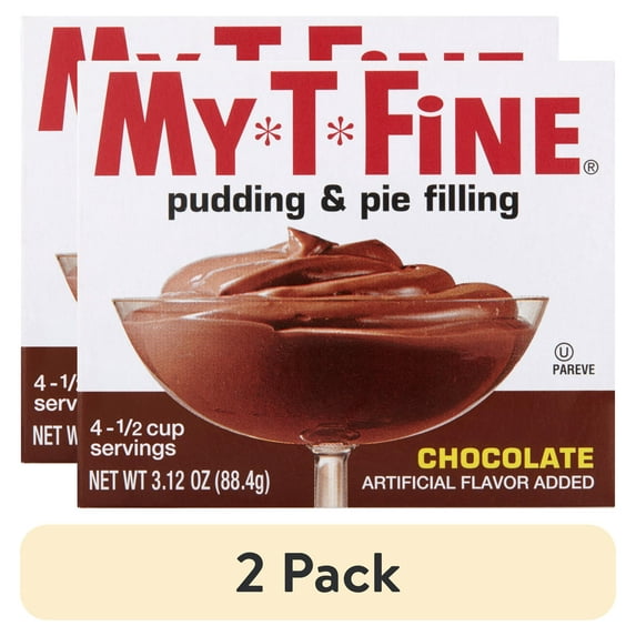 (2 pack) My-T-Fine Chocolate Cook and Serve Pudding Mix & Pie Filling ...