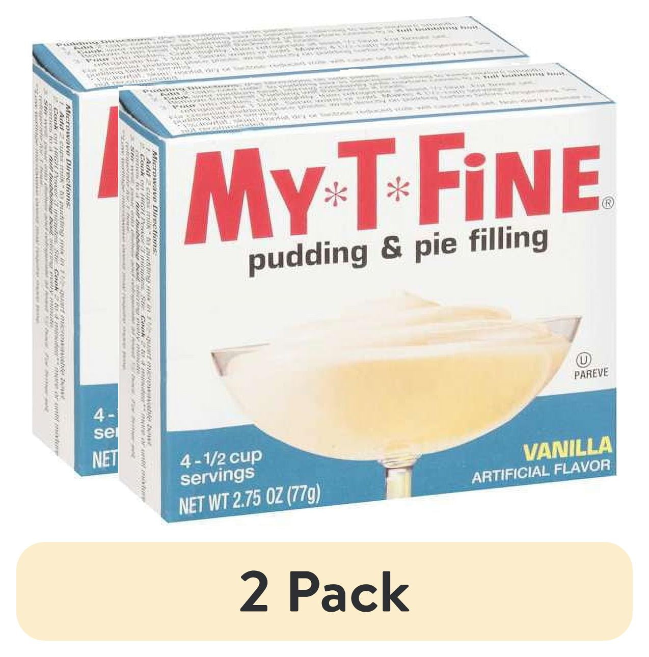 (2 pack) My-T-Fine Vanilla Cook and Serve Pudding Mix & Pie Filling, 4 ...