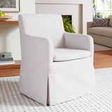 (2 pack) My Texas House Wren Slipcover Dining Chair with Casters Cream ...