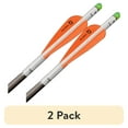 (2 pack) NAP Quickfletch 3 Inches Quickspin Fletchings Orange and White ...