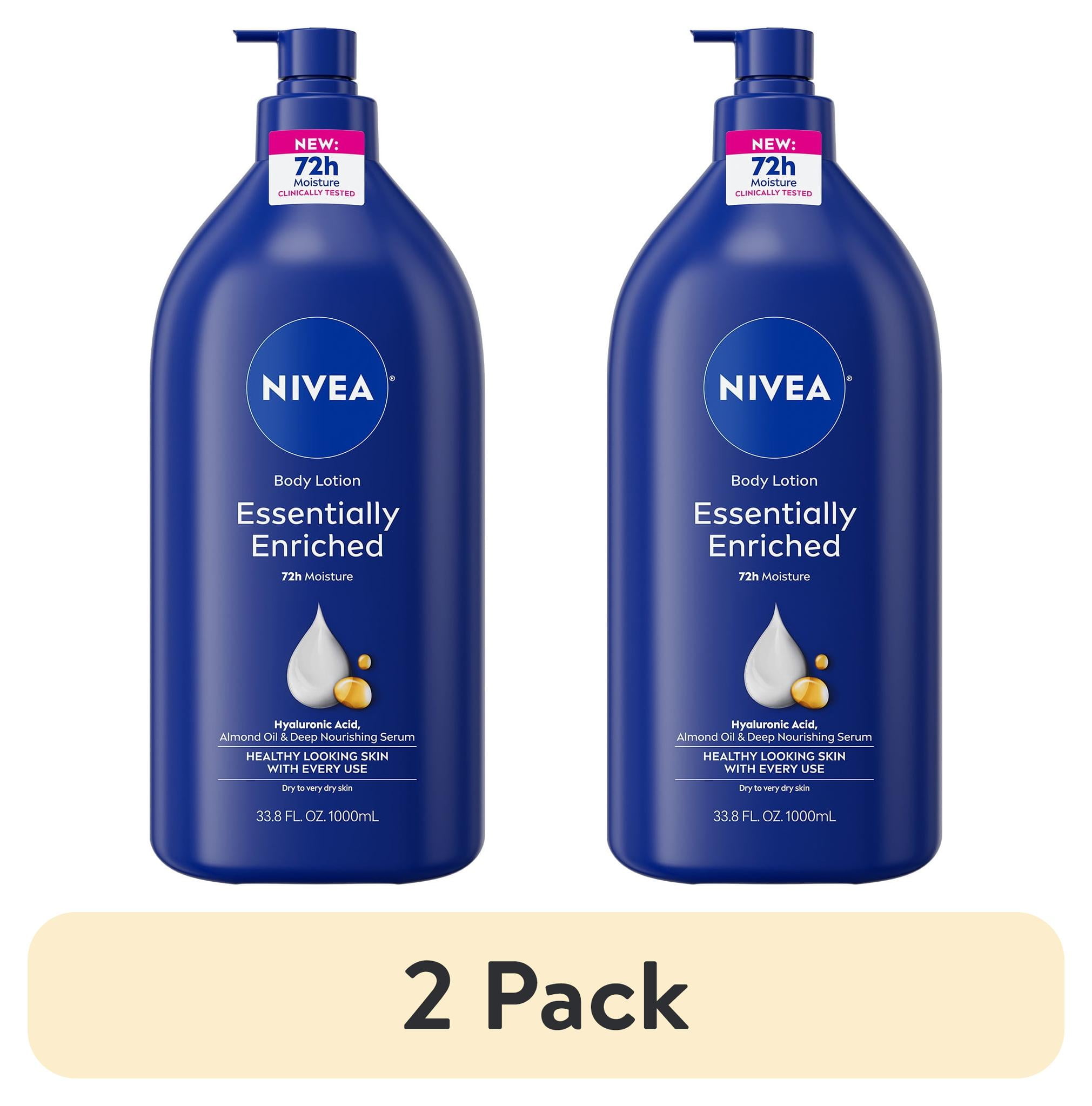 (2 pack) NIVEA Essentially Enriched Body Lotion for Dry Skin with ...