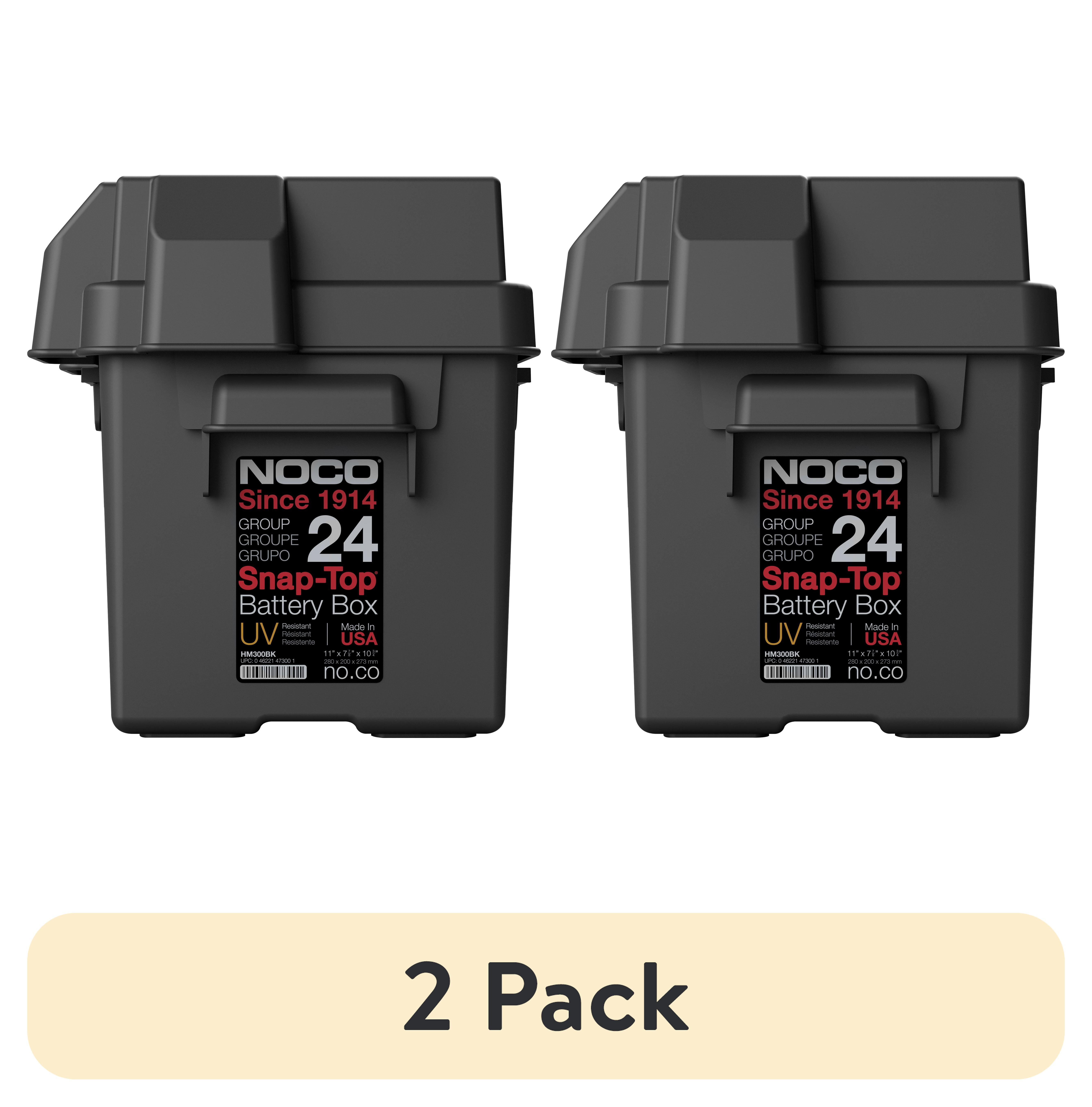 (2 pack) NOCO HM300BK Group 24 Snap-Top Battery Box - Walmart.com