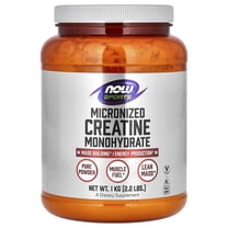 (2 pack) NOW Foods Sports, Micronized Creatine Monohydrate, 2.2 lbs (1 ...