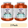 (2 pack) NOW Sports Nutrition, Pea Protein 24 g, Fast Absorbing ...