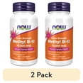 (2 pack) NOW Supplements, Methyl B-12 (Methylcobalamin) 10,000 mcg ...