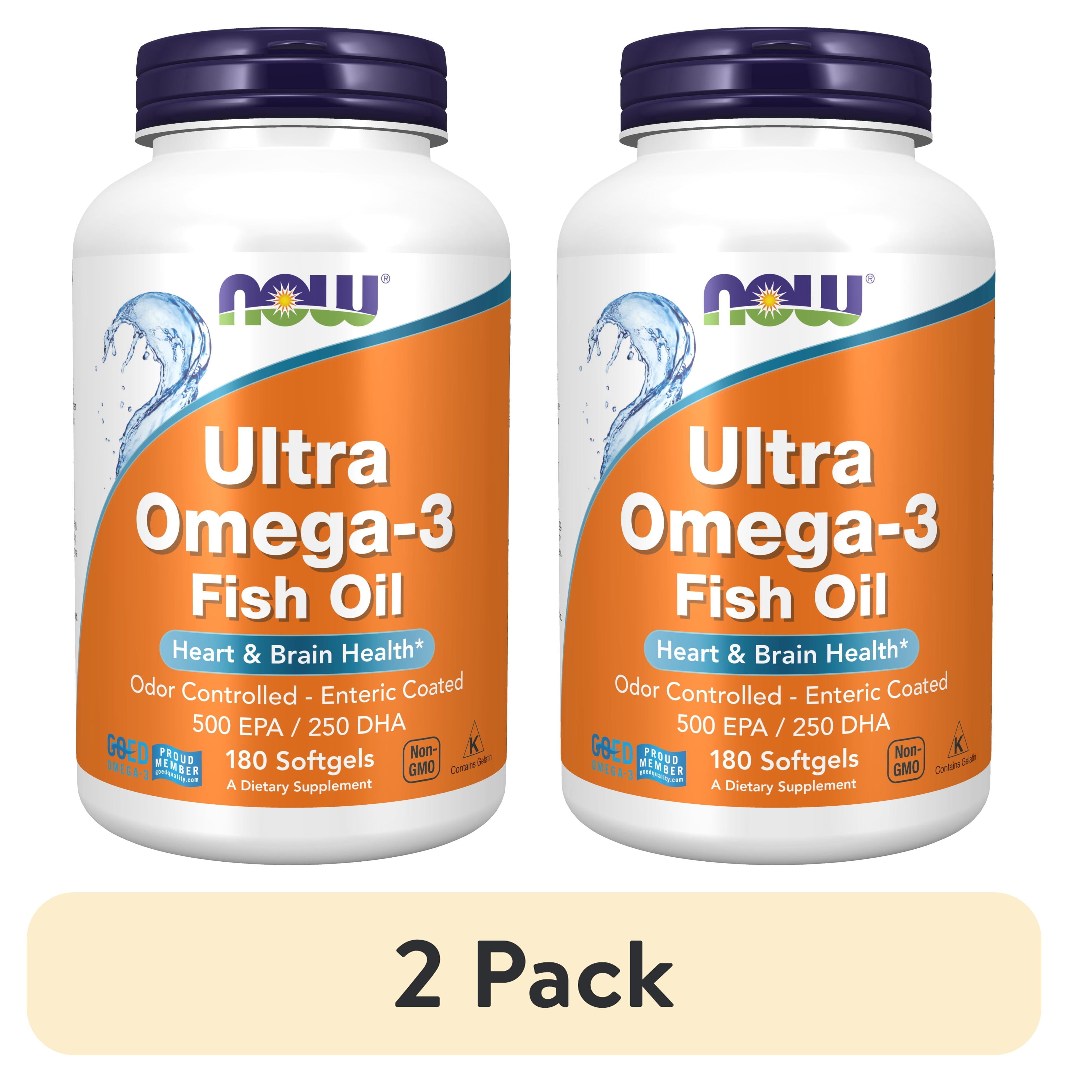 (2 pack) NOW Supplements, Ultra Omega-3 Molecularly Distilled and ...