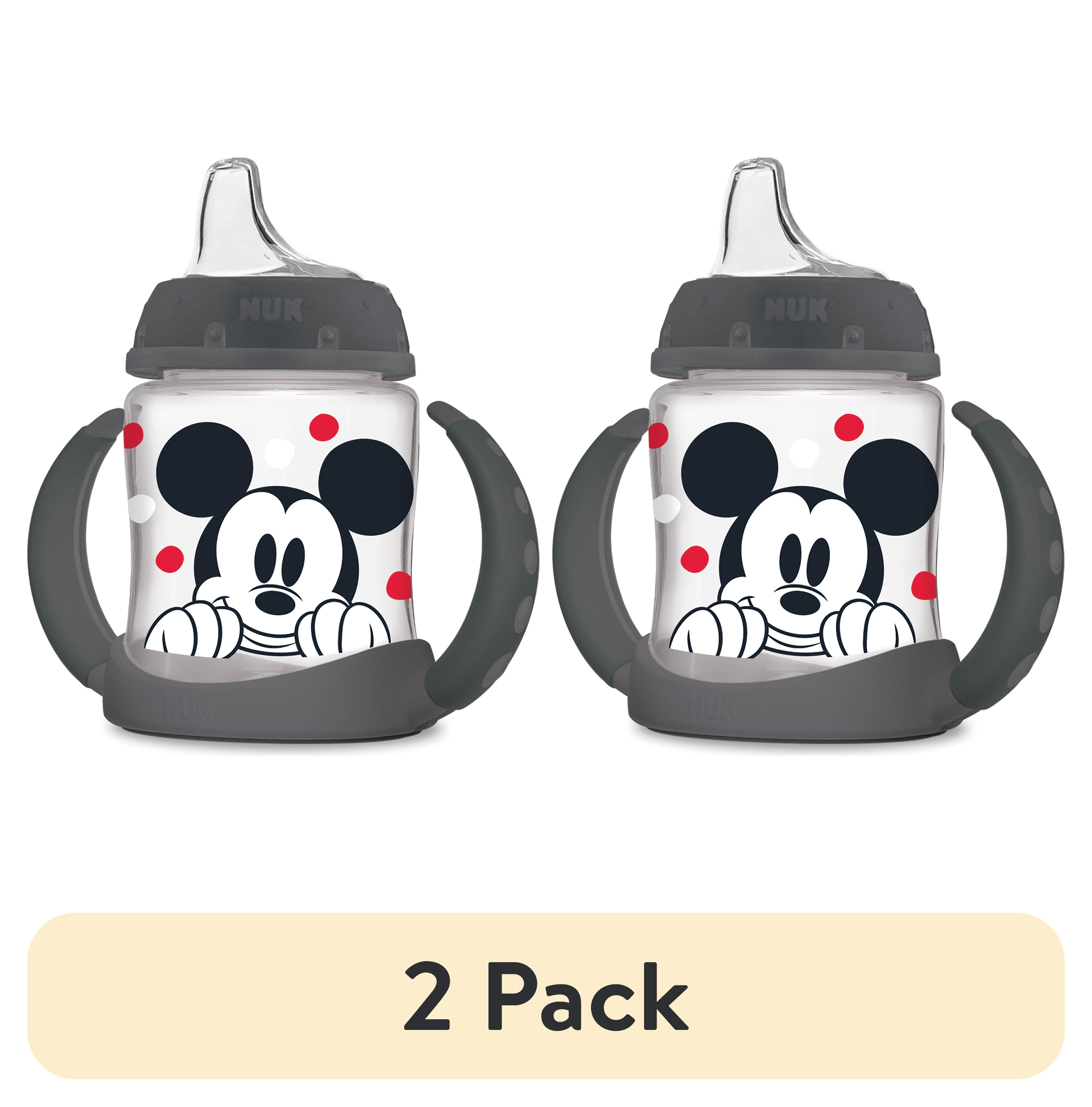 (2 pack) NUK Disney Learner Cup, Mickey Mouse 5 oz Soft Spout Sippy Cup ...