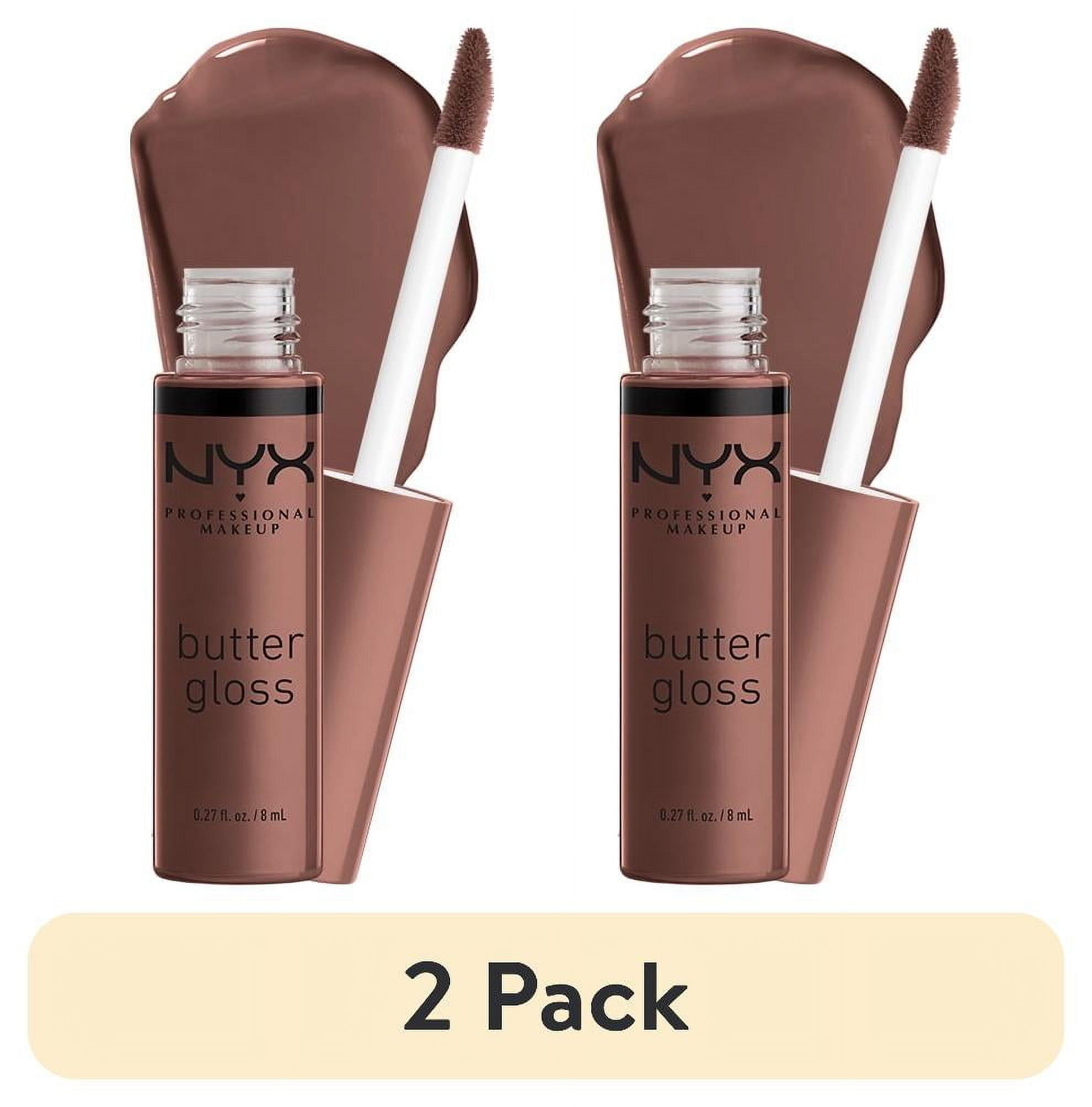 (2 pack) NYX Professional Makeup Butter Gloss, Non-Sticky Lip Gloss, Ginger Snap, 0.27 Oz ...