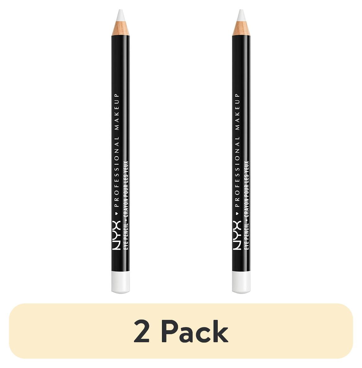 (2 pack) NYX Professional Makeup Slim Eye Pencil, White - Walmart.com