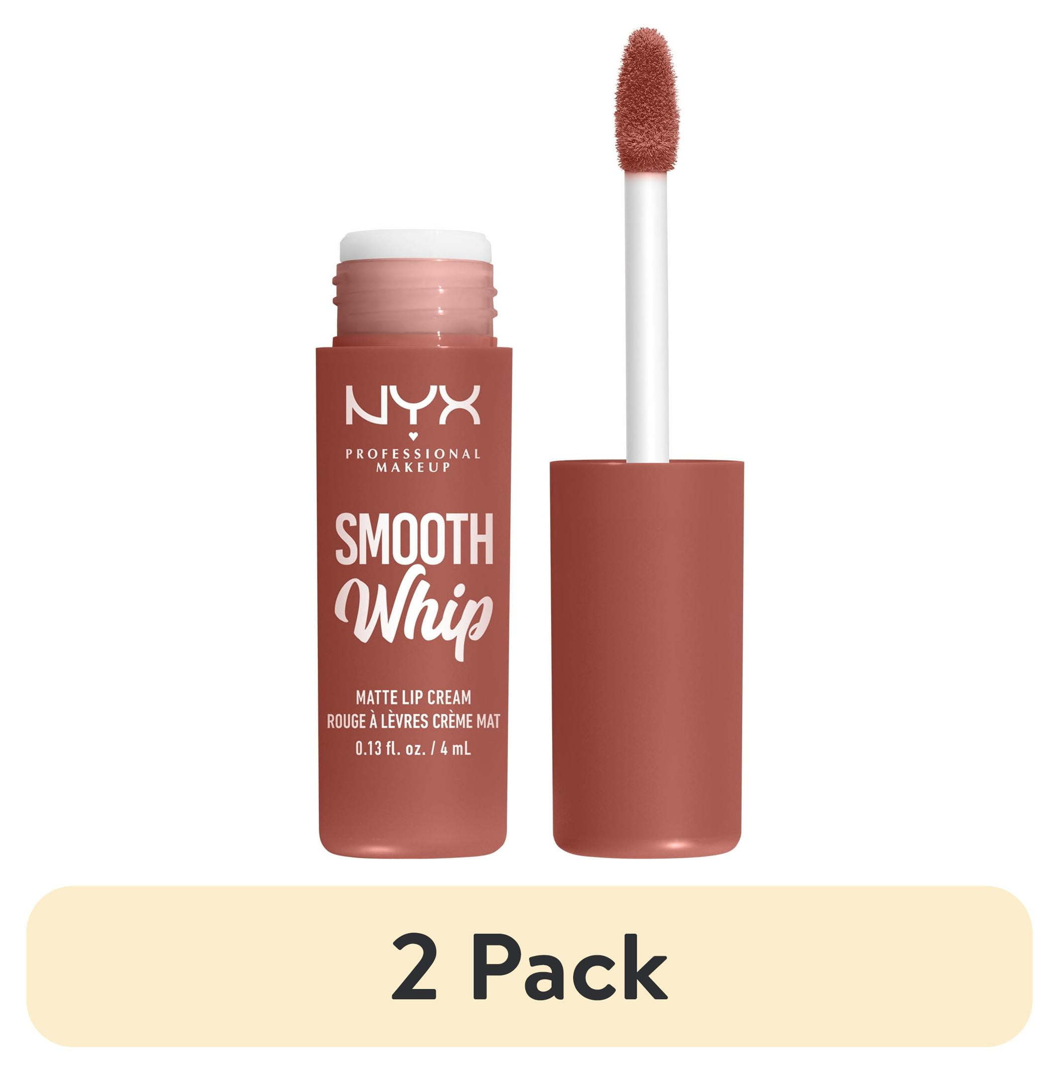 (2 pack) NYX Professional Makeup Smooth Whip Matte Lip Cream, Long ...