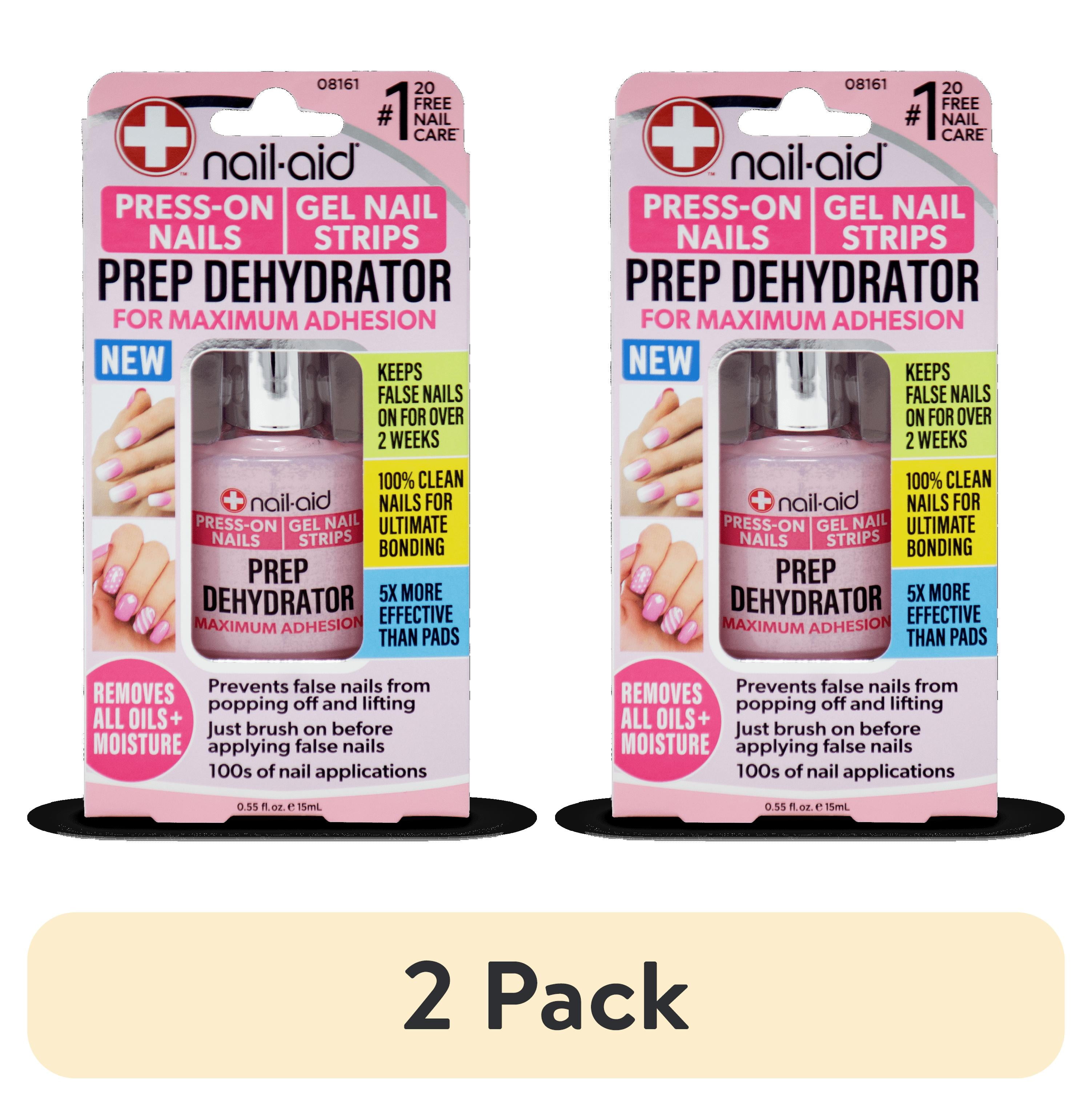 (2 pack) Nail-Aid Prep Dehydrator for Pres-On Nails and Gel Nail Strips ...