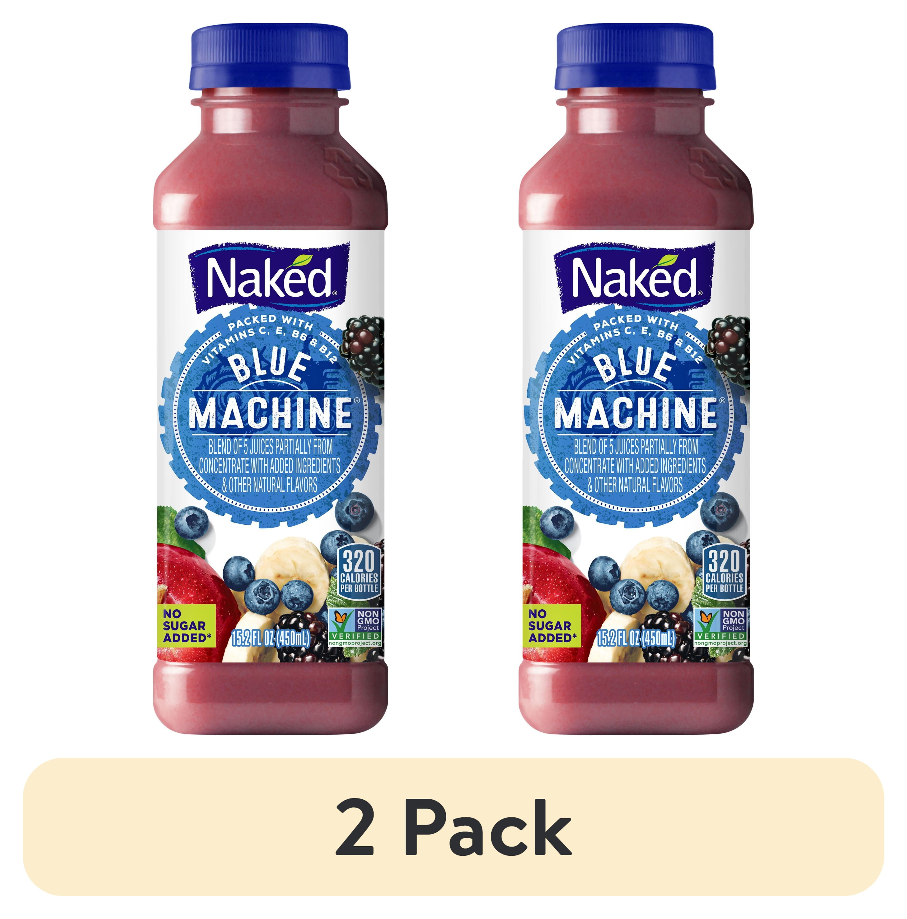 (2 pack) Naked Juice Blue Machine Flavored 100% Juice Smoothie Blend ...