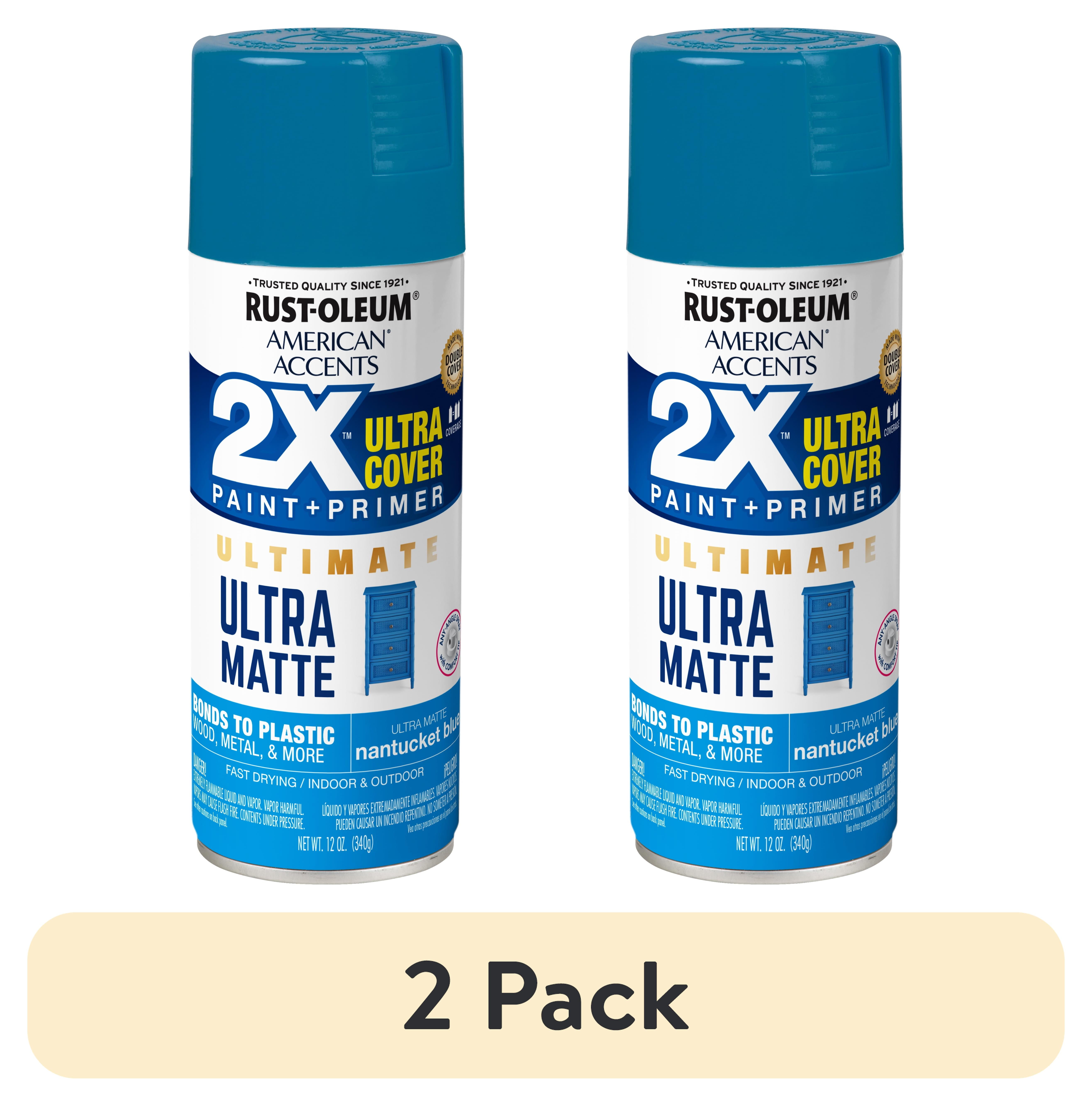 (2 pack) Nantucket Blue, Rust-Oleum American Accents 2X Ultra Cover ...