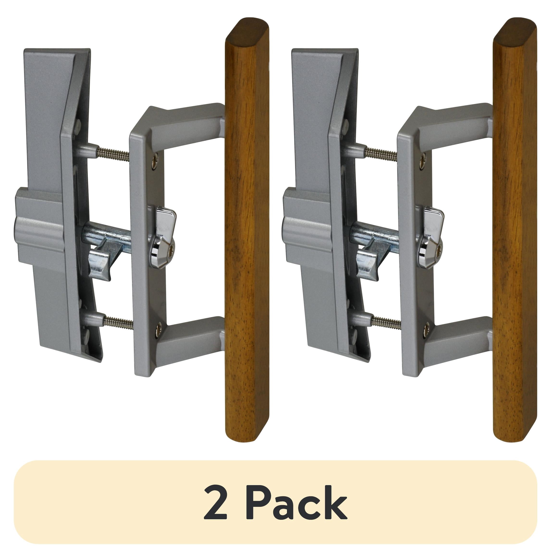 (2 pack) National Hardware N349-209 Aluminum Patio Door With Wood ...