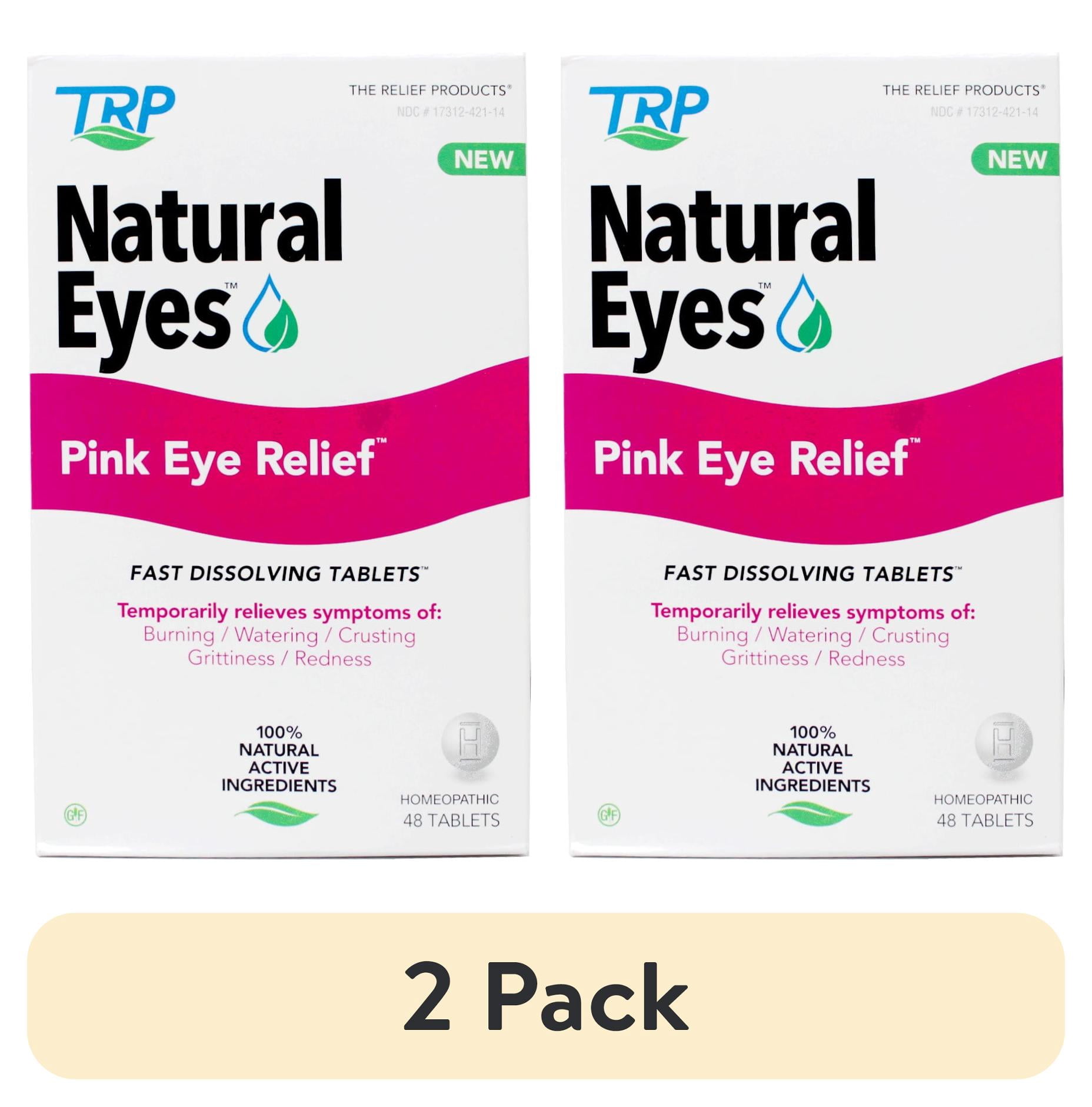 (2 pack) Natural Eyes Pink Eye Relief Fast Dissolving Tablets ...