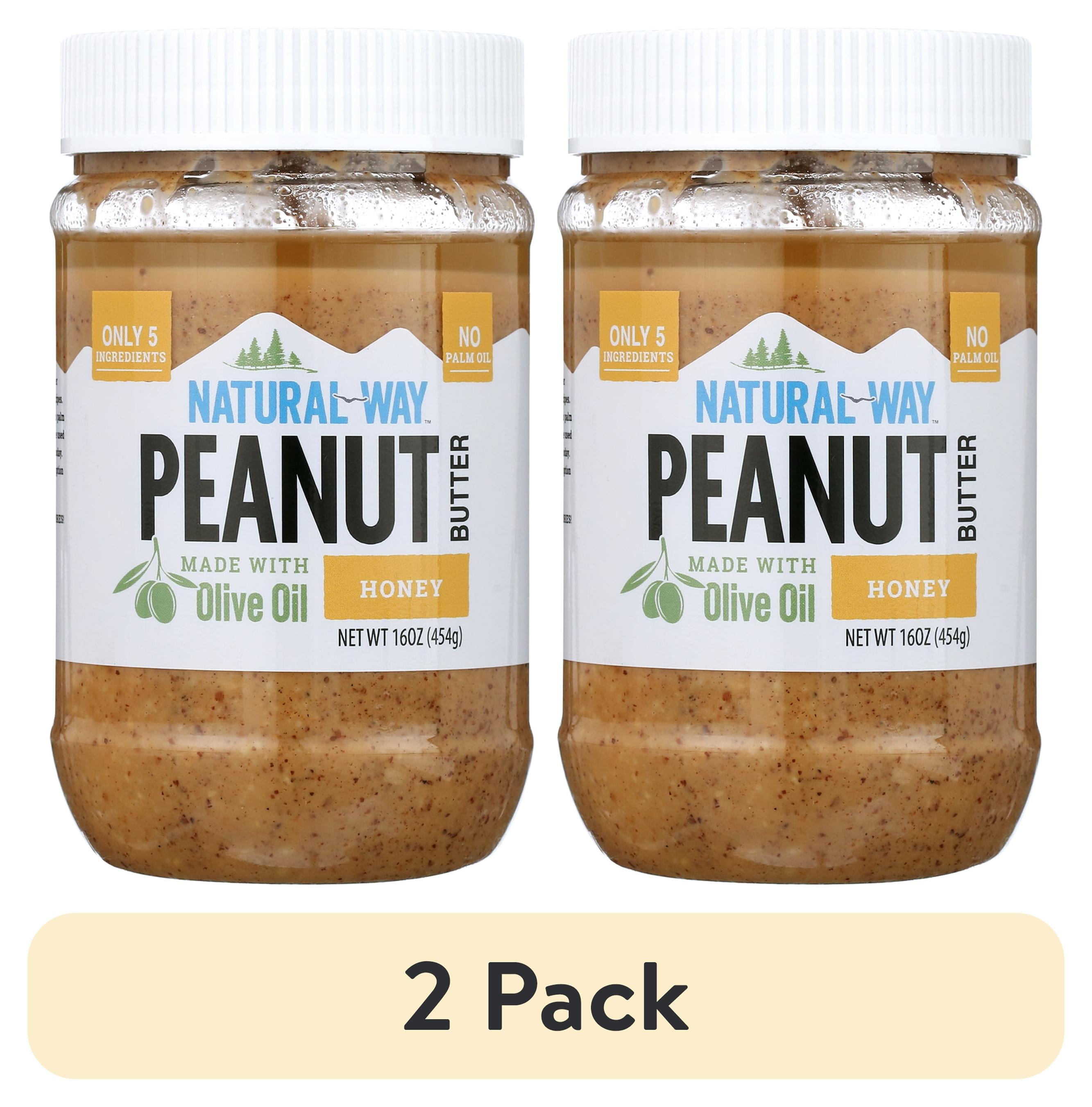 (2 pack) Natural Way, Light Crunch Honey Peanut Butter Made with Olive ...