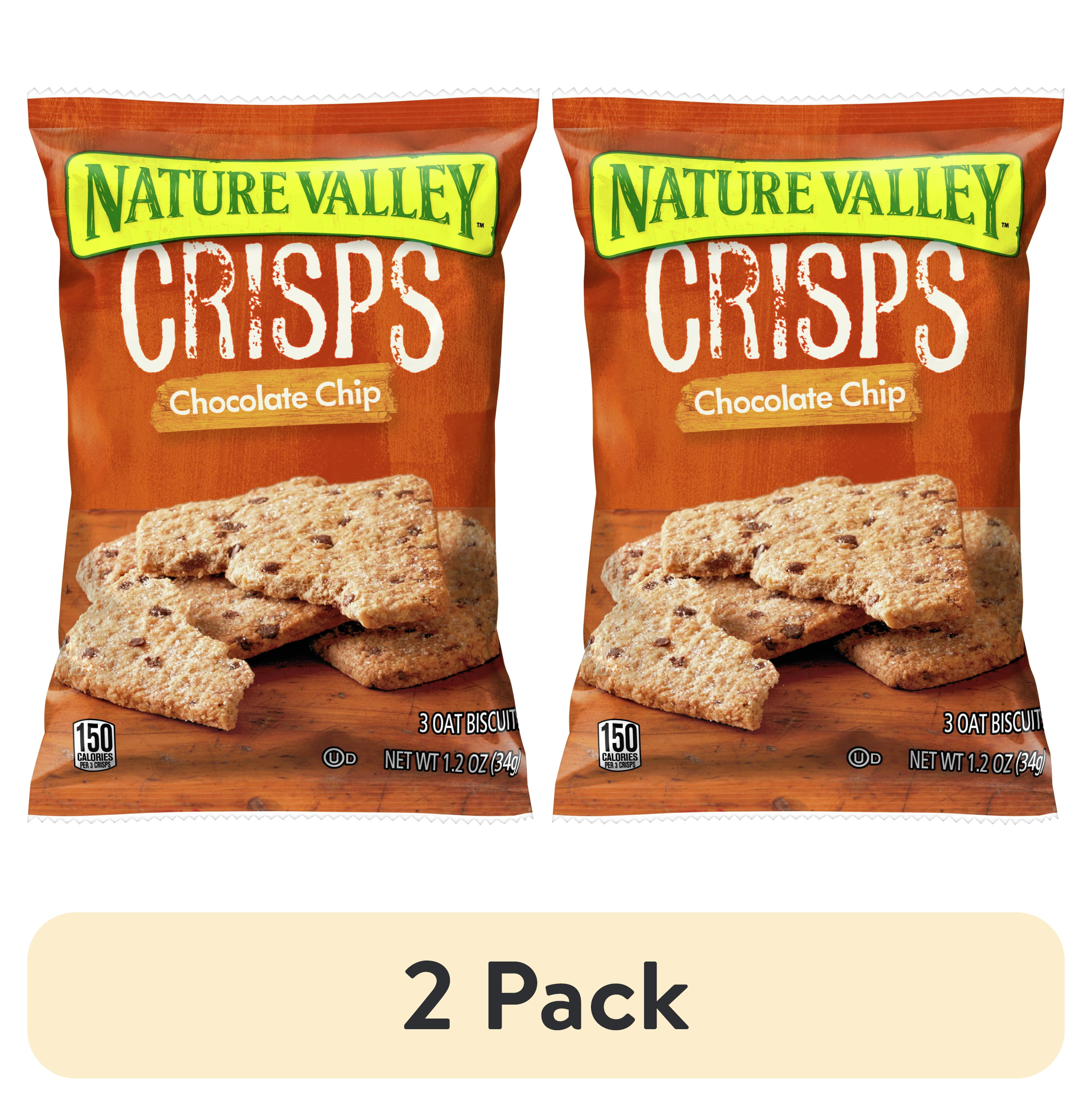 (2 pack) Nature Valley Crisps Chocolate Chip Oat Biscuits - Walmart.com
