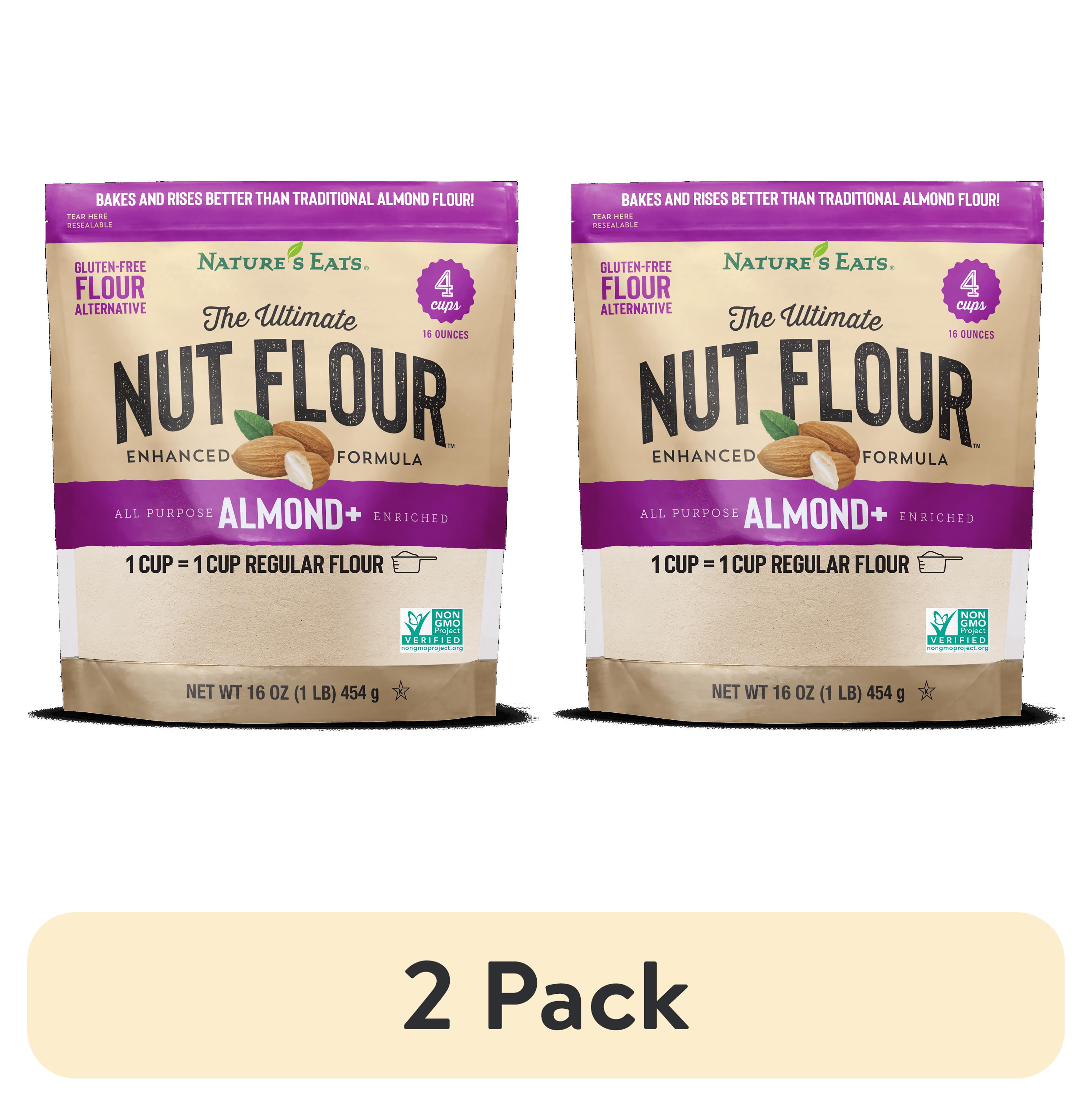 (2 pack) Nature’s Eats Ultimate Almond+ Flour Blend, Gluten-Free, 16 oz ...