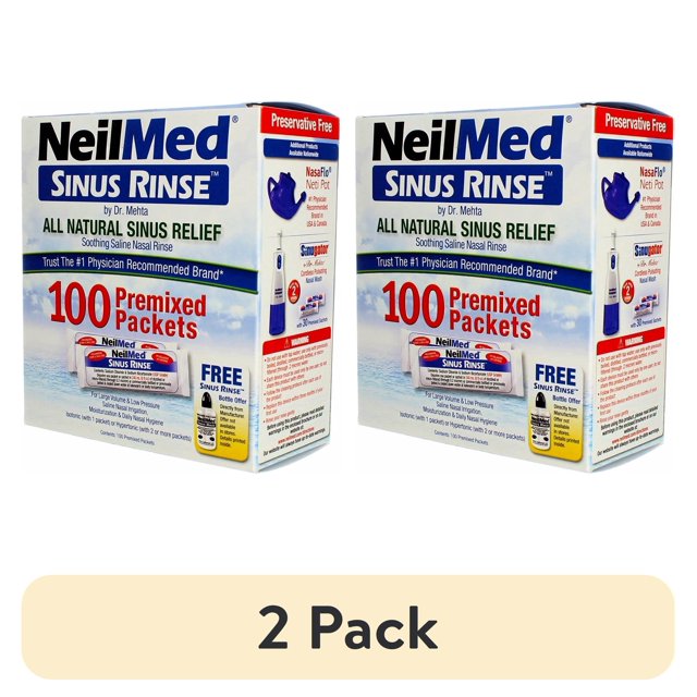 (2 pack) NeilMed Pharmaceuticals - Sinus Rinse, All Natural Relief ...