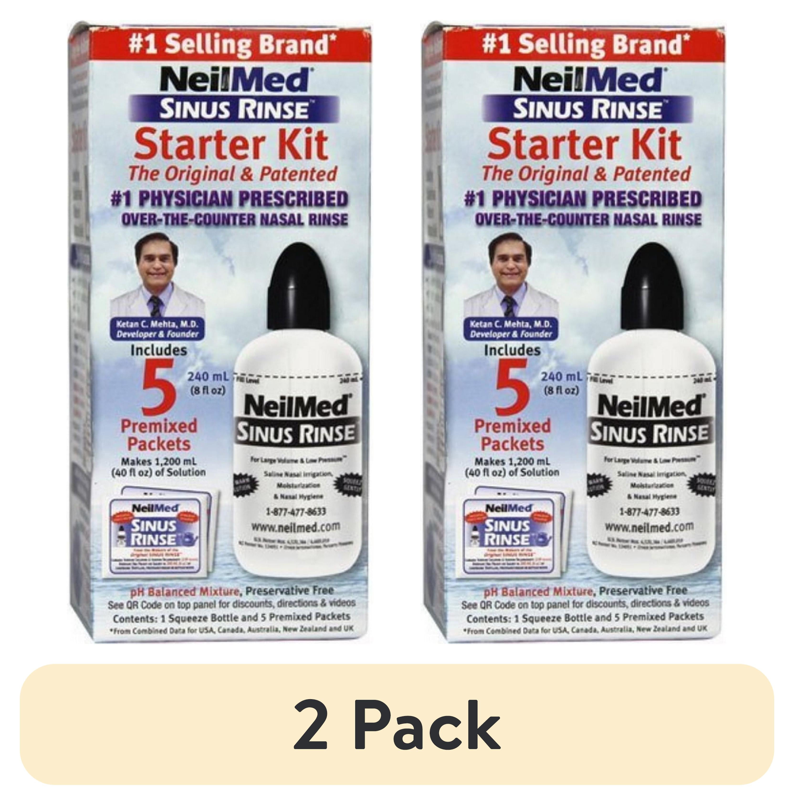 (2 pack) NeilMed Sinus Rinse Starter Kit 1 Each - Walmart.com