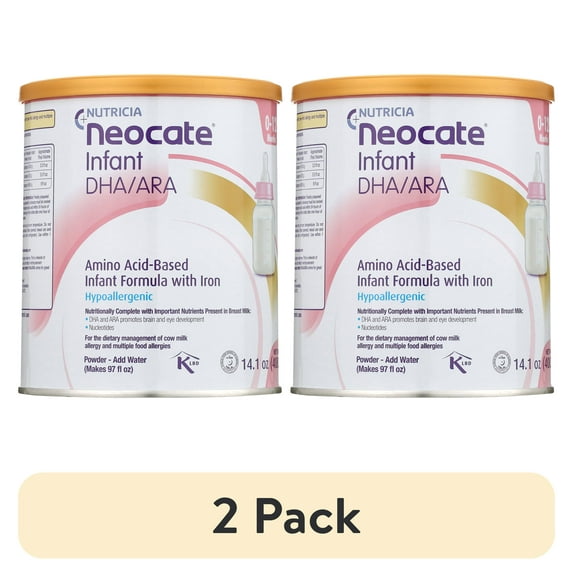 (2 pack) Neocate Infant - Hypoallergenic, Amino Acid-Based Baby Formula ...