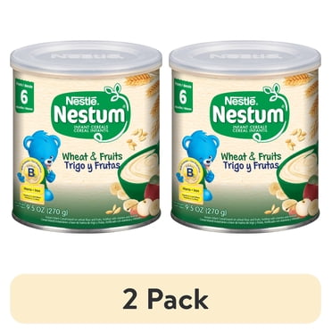 Nestle Nestum Infant Cereal, 3 Cereals, 14.1 oz Pack of 6, Nutrients ...
