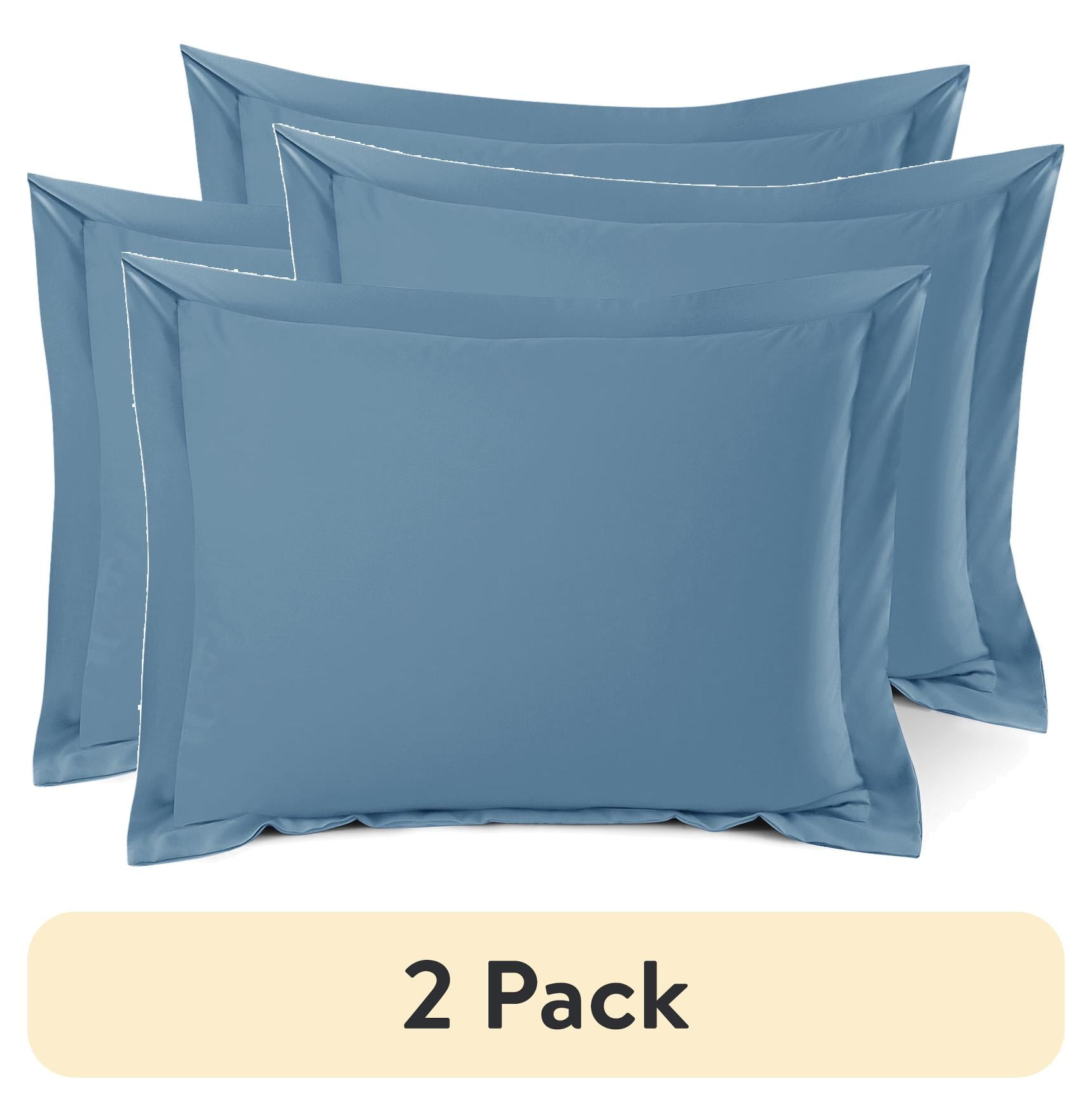 (2 pack) Nestl Pillow Sham Set of 2, Premium 1800 Series Double Brushed ...